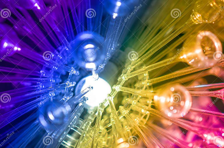 Colourful Science and Technology Background Led Rainbow Light Stock ...