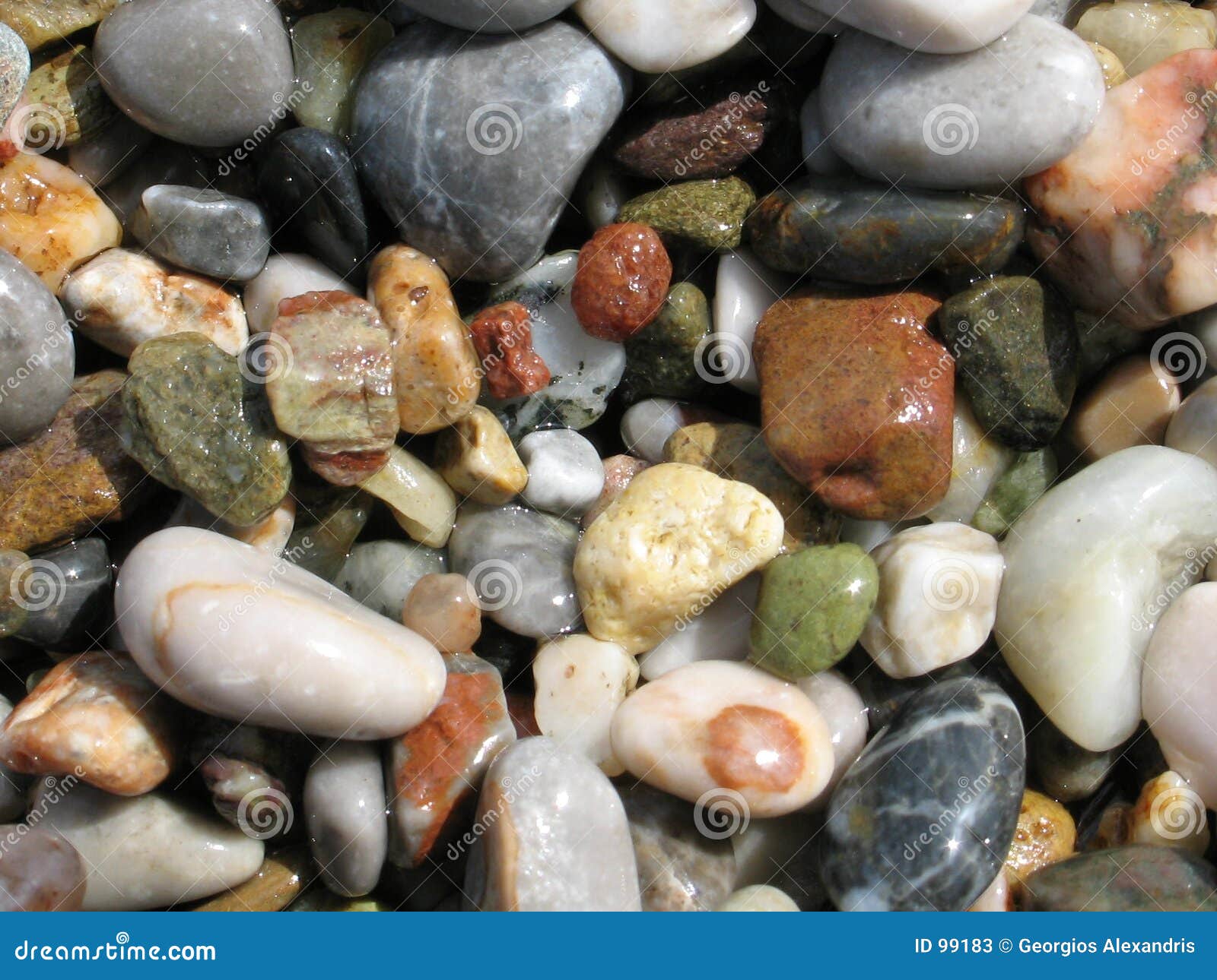 Colourful Sea Pebbles stock image. Image of beautiful, sparkle - 99183