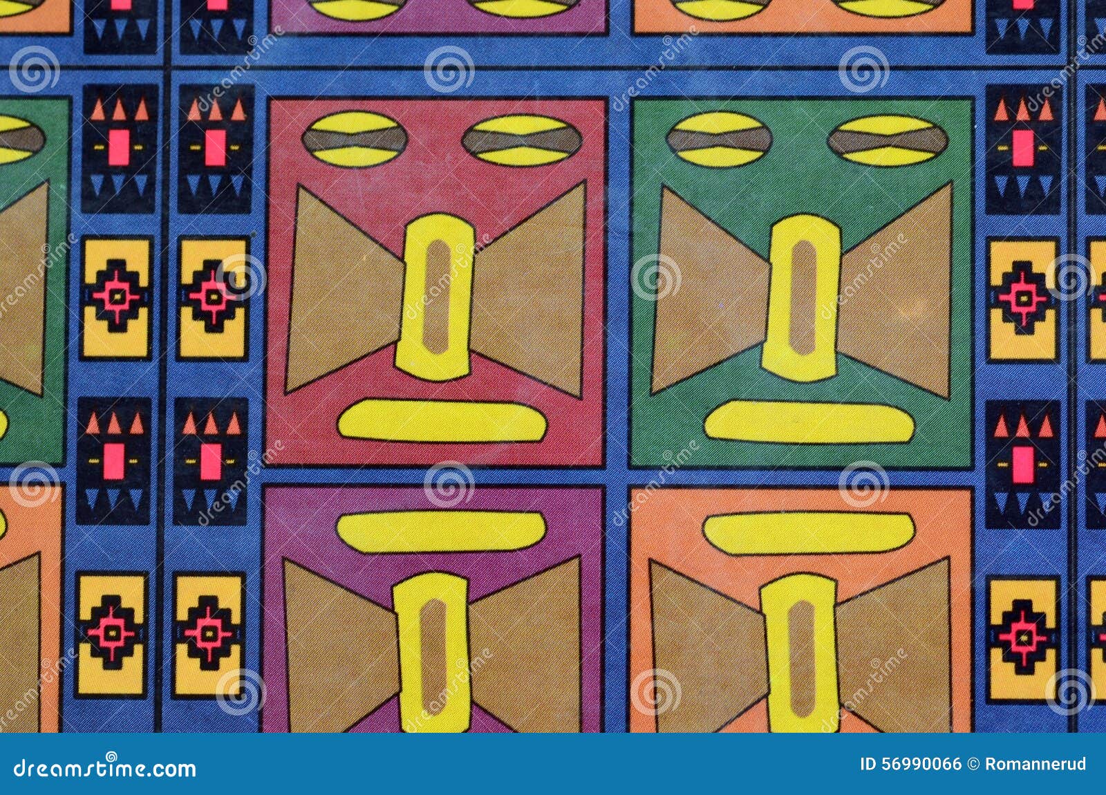 Colourful Seamless Mayan Pattern Stock Photo - Image of jungle, aztec ...