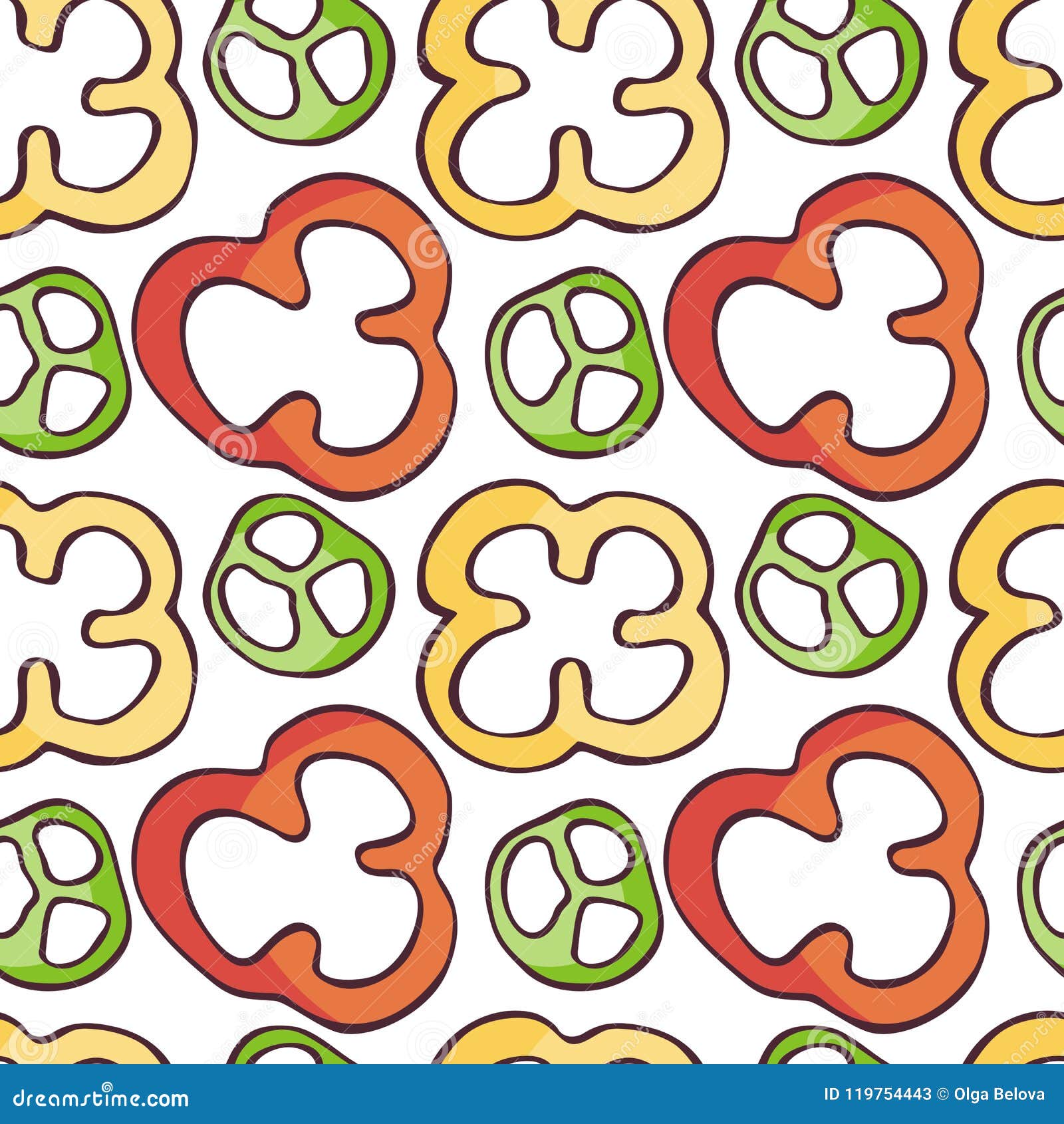 Sweet Pepper in Doodle Style Stock Vector - Illustration of fresh ...