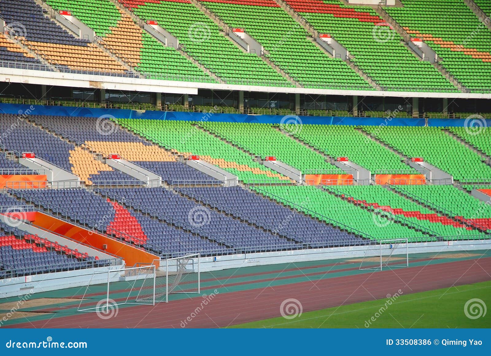 Colourful seats stock photo. Image of white, arrange - 33508386