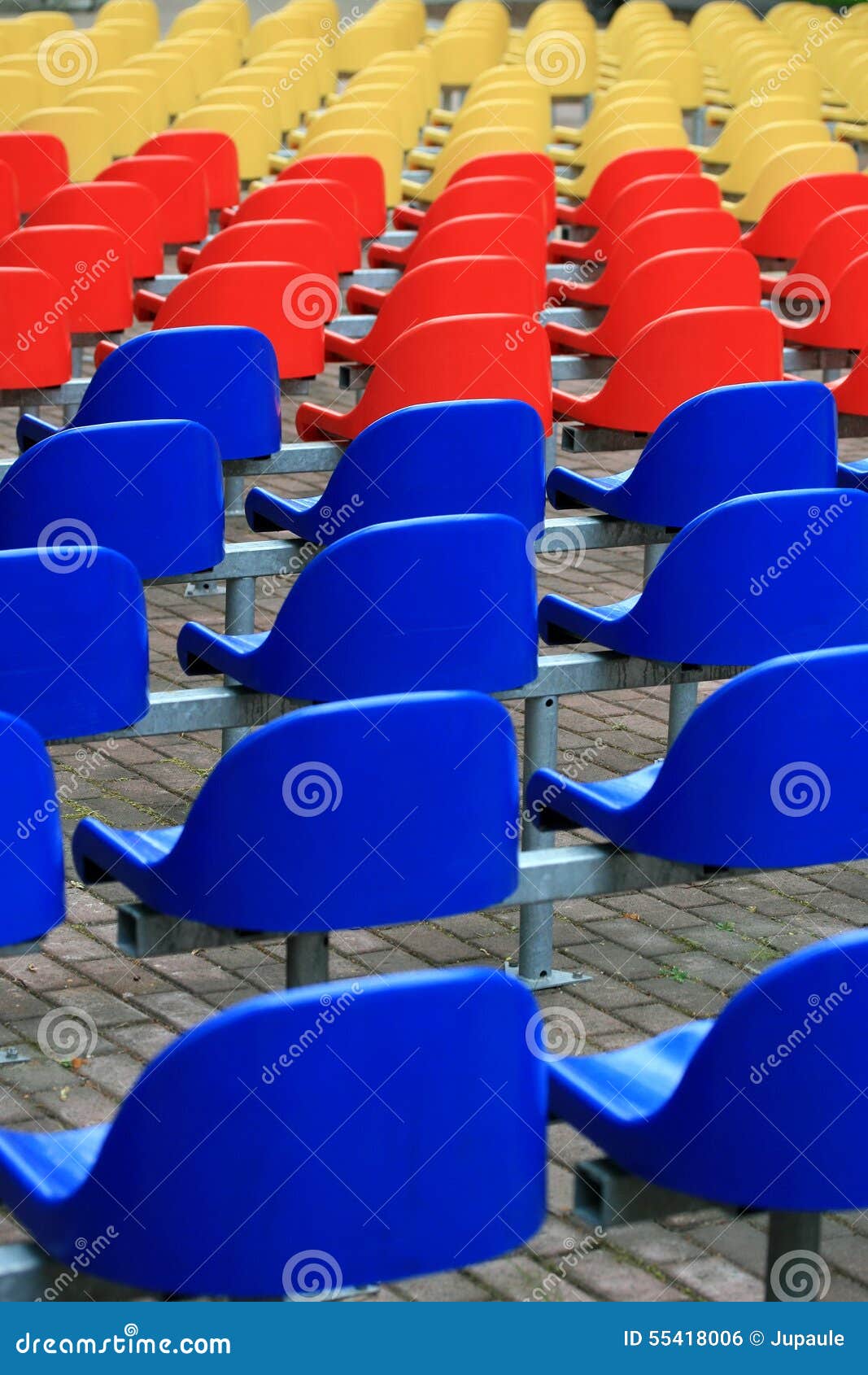 Colourful seats stock photo. Image of seats, hall, yellow - 55418006