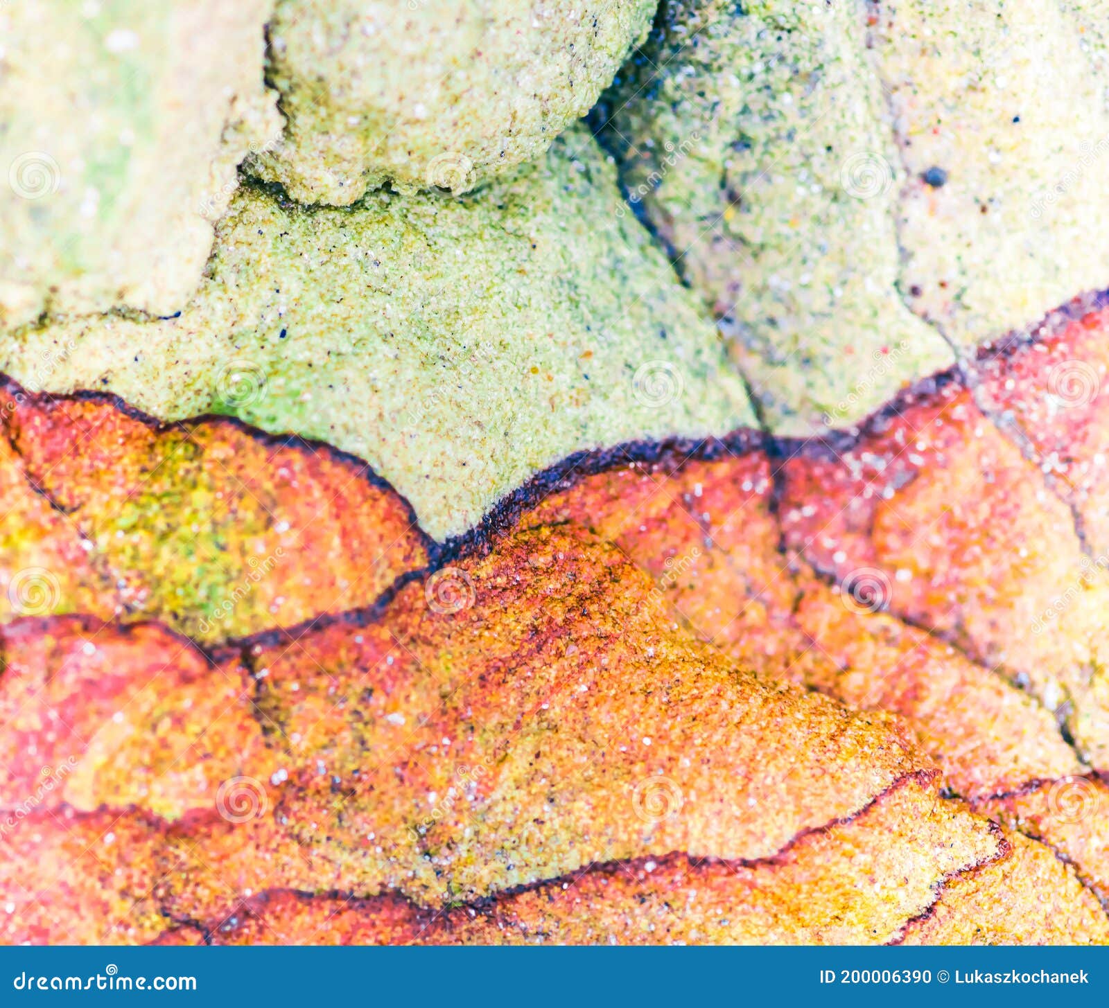 Colourful Sedimentary Rocks Formed by the Accumulation of Sediments â ...