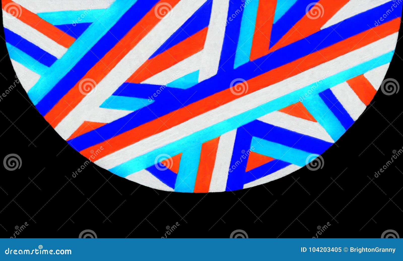 Colourful Semi Circle Pattern. Stock Illustration - Illustration of ...
