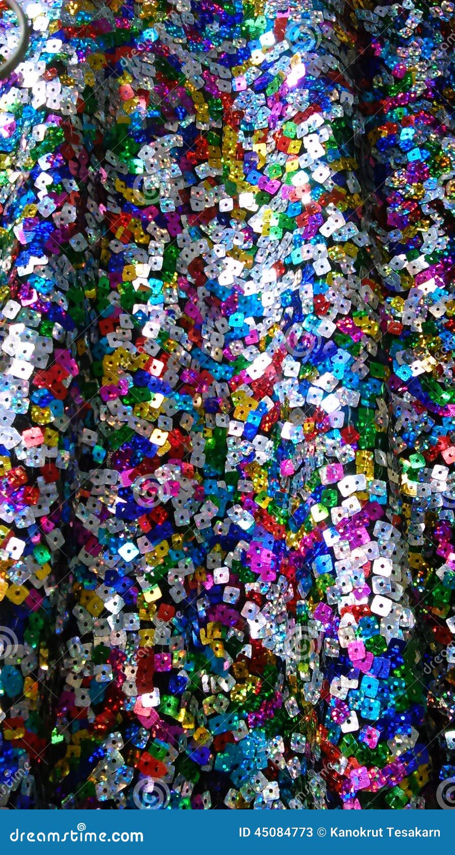 Colourful Sequins Embroidery Stock Image - Image of fashion, colourful ...