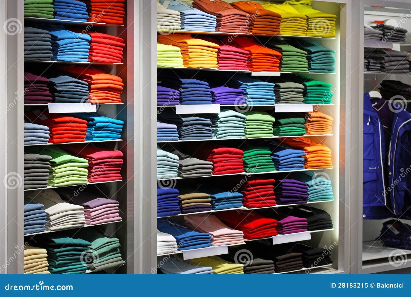 Colourful shirts stock image. Image of store, fashion - 28183215