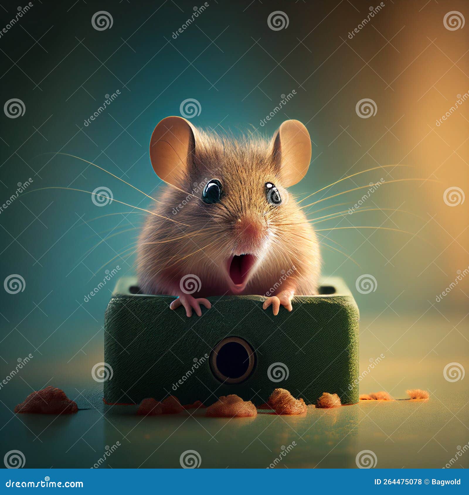 Colourful Shocked Mouse Surreal Generative AI Illustration Stock ... Colourful Shocked Mouse Surreal Generative AI Illustration Stock ...