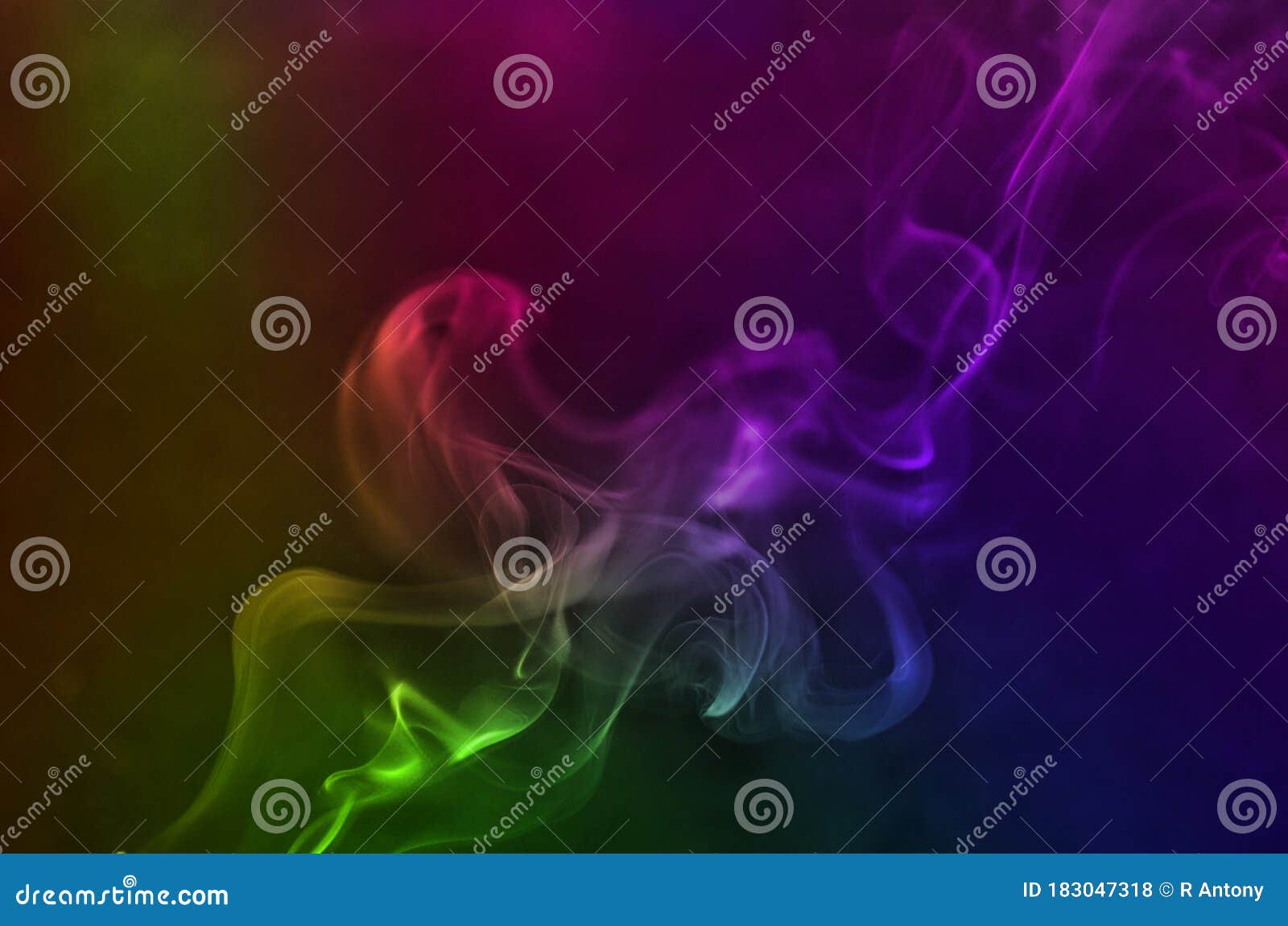 Colourful Smoke Art Photography Stock Photo - Image of calm, colourful ...