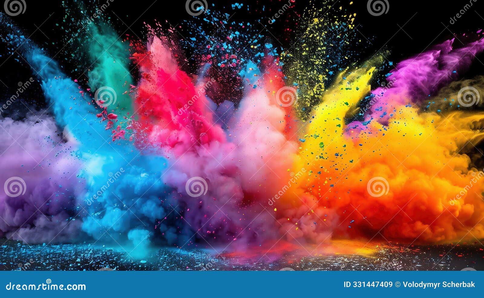 Colourful Smoke Background, Art, Magic Explosion Stock Image - Image of ...