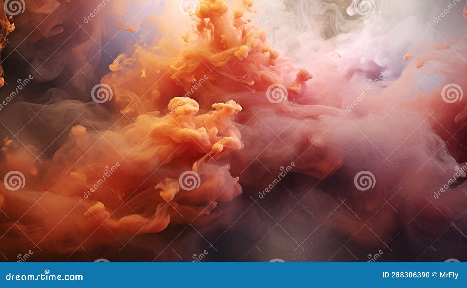 Colourful Smoke Background, Light Texture Stock Illustration ...
