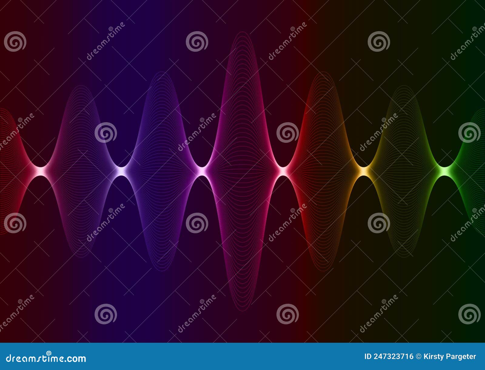 Colourful Soundwaves Background Design Stock Vector - Illustration of ...