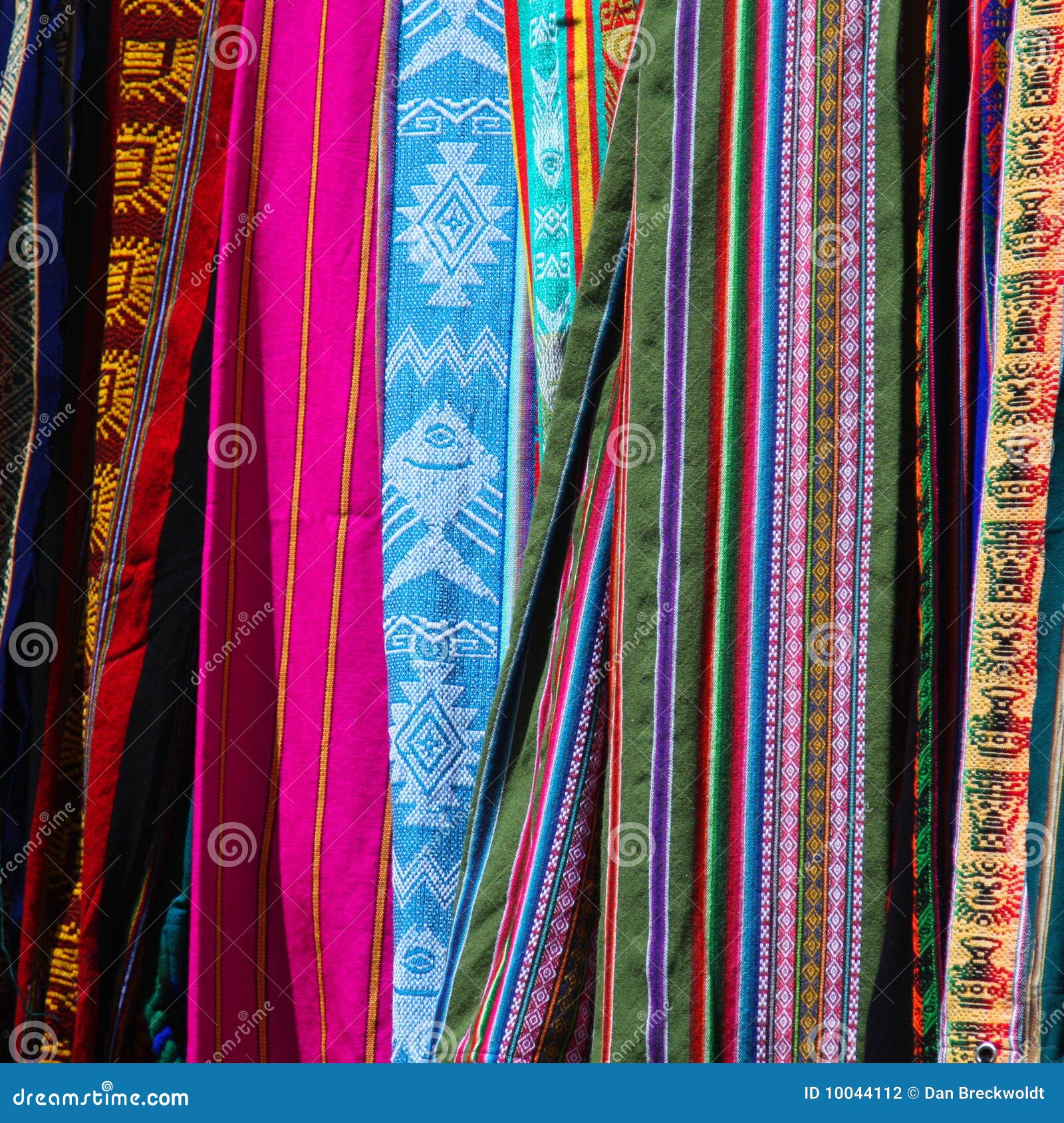 Colourful South American Fabrics Stock Photo - Image of fabric, pattern ...
