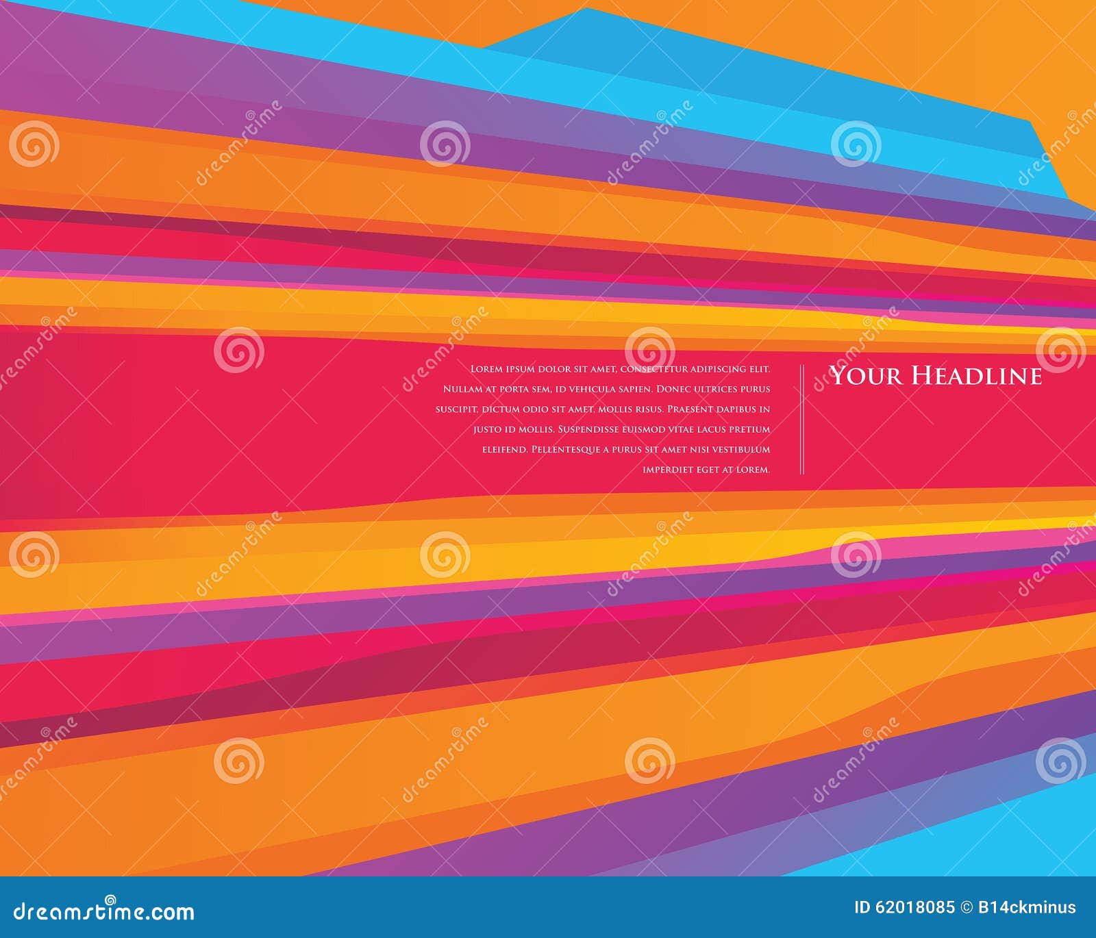 Colourful Speed Stripes Design Template Stock Vector - Illustration of ...