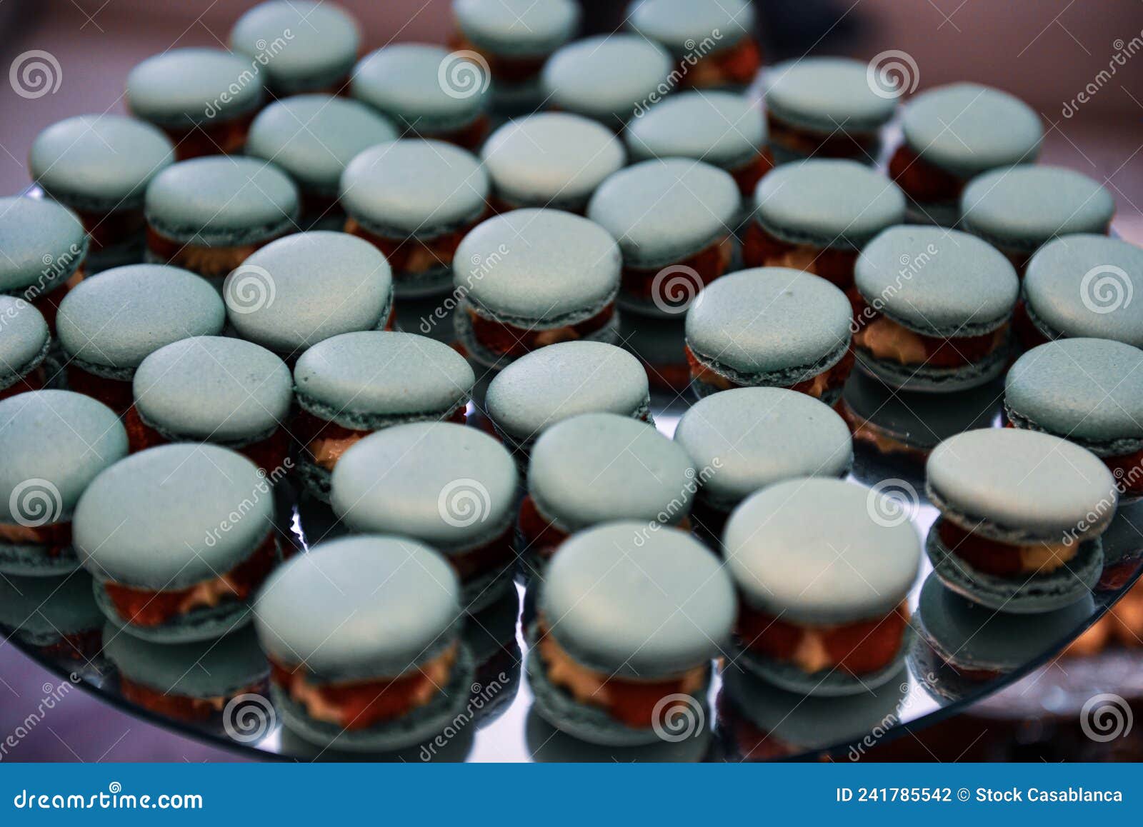 Colourful Stacked French Macarons. Colourful Typical French Pastry ...