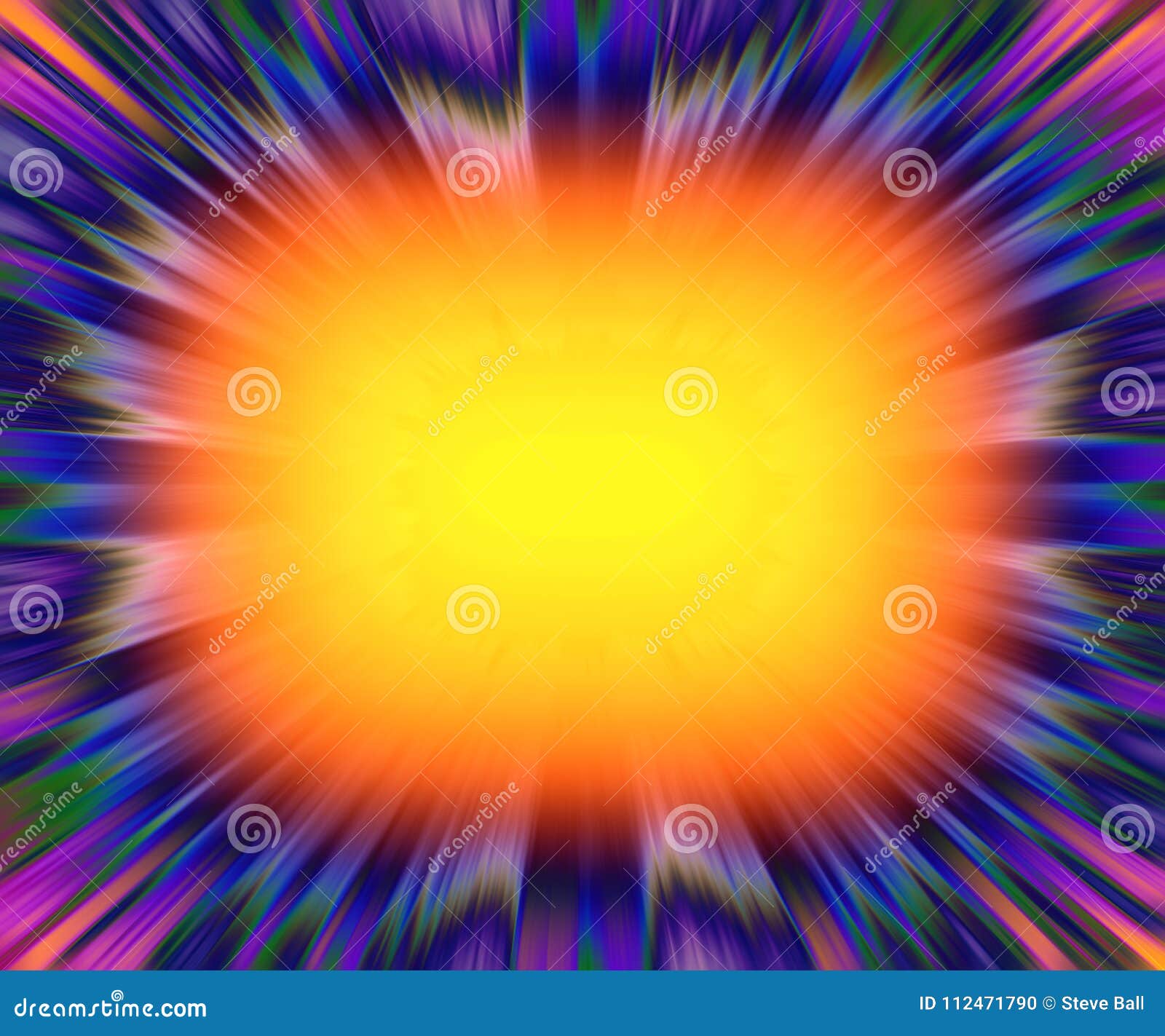 Colourful Starburst Explosion Background Stock Illustration ...