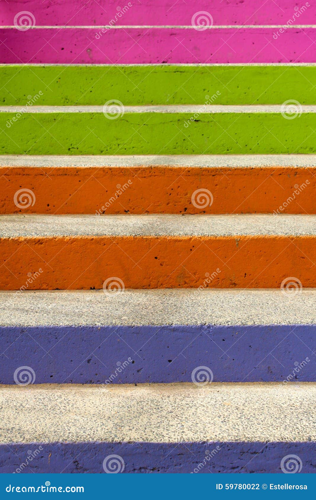 Colourful steps stock photo. Image of orange, future - 59780022