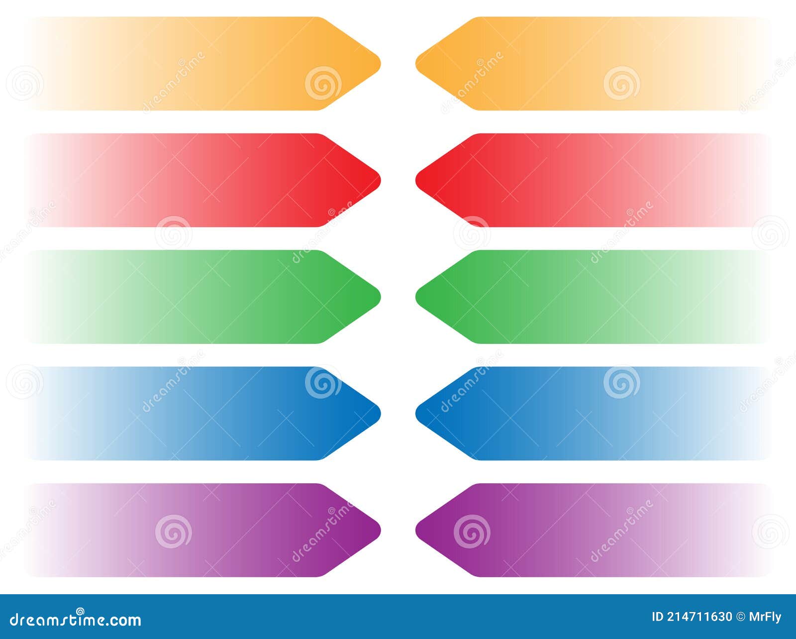 Colourful Sticker Arrow Set, Vector Illustration Stock Vector ...