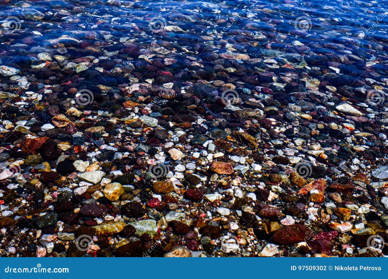 Colourful Stones Underwater Stock Photo - Image of background, fish ...