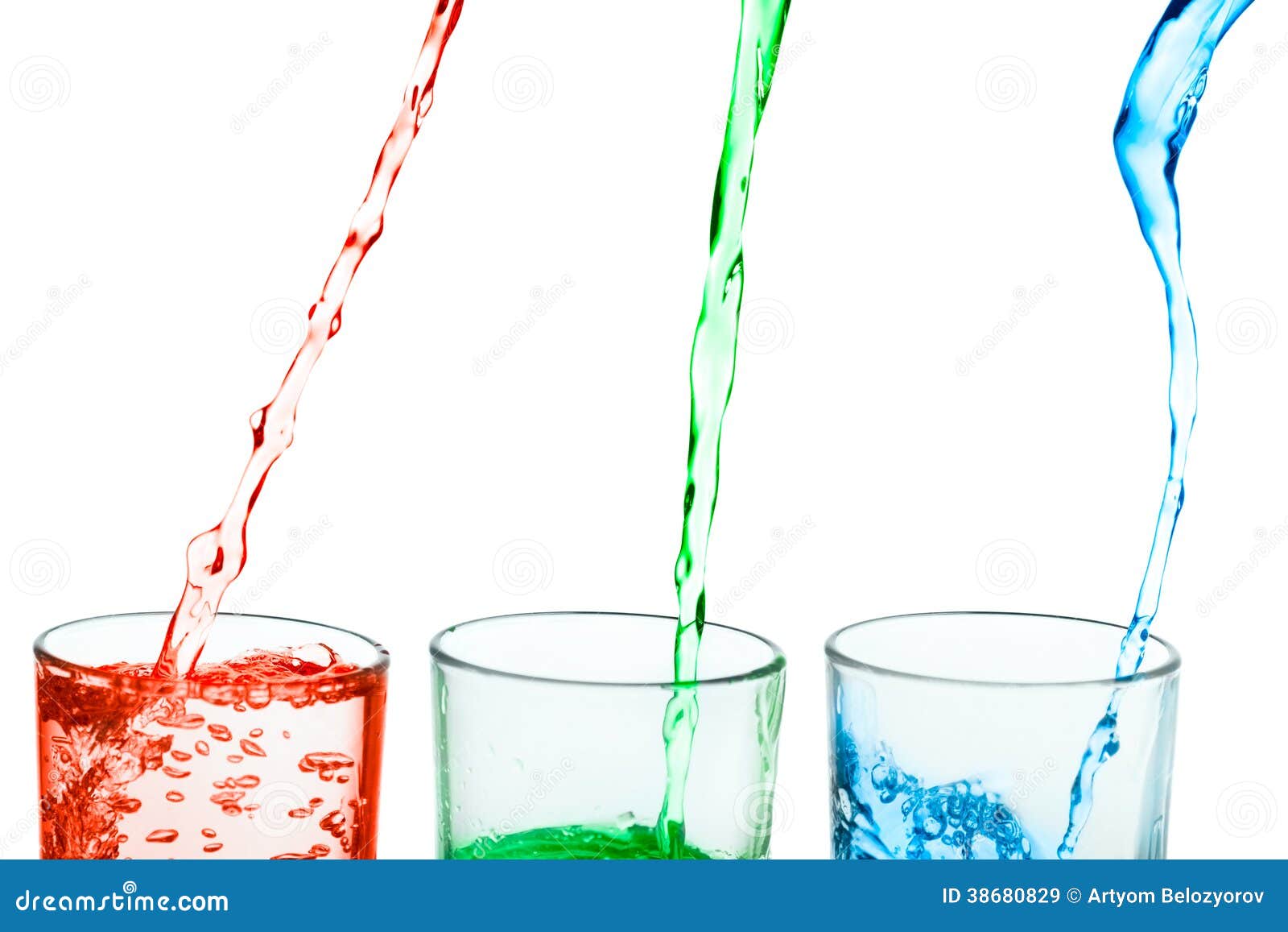 Colourful streams stock image. Image of white, glass - 38680829