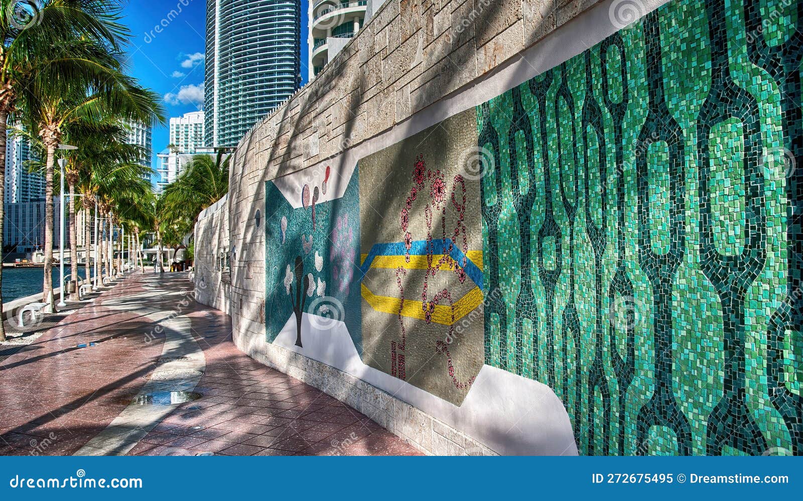 Colourful Streets of Miami on a Sunny Day Editorial Image - Image of ...