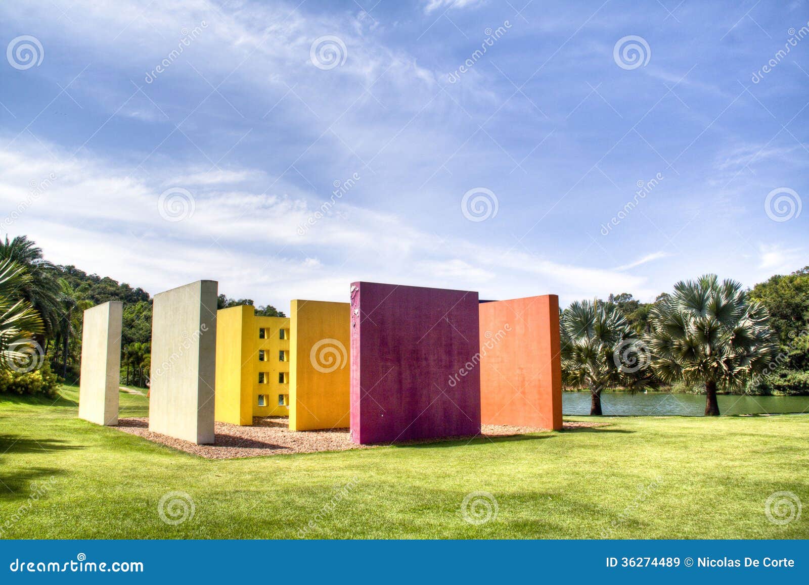 Colourful structure stock image. Image of vacation, palm - 36274489