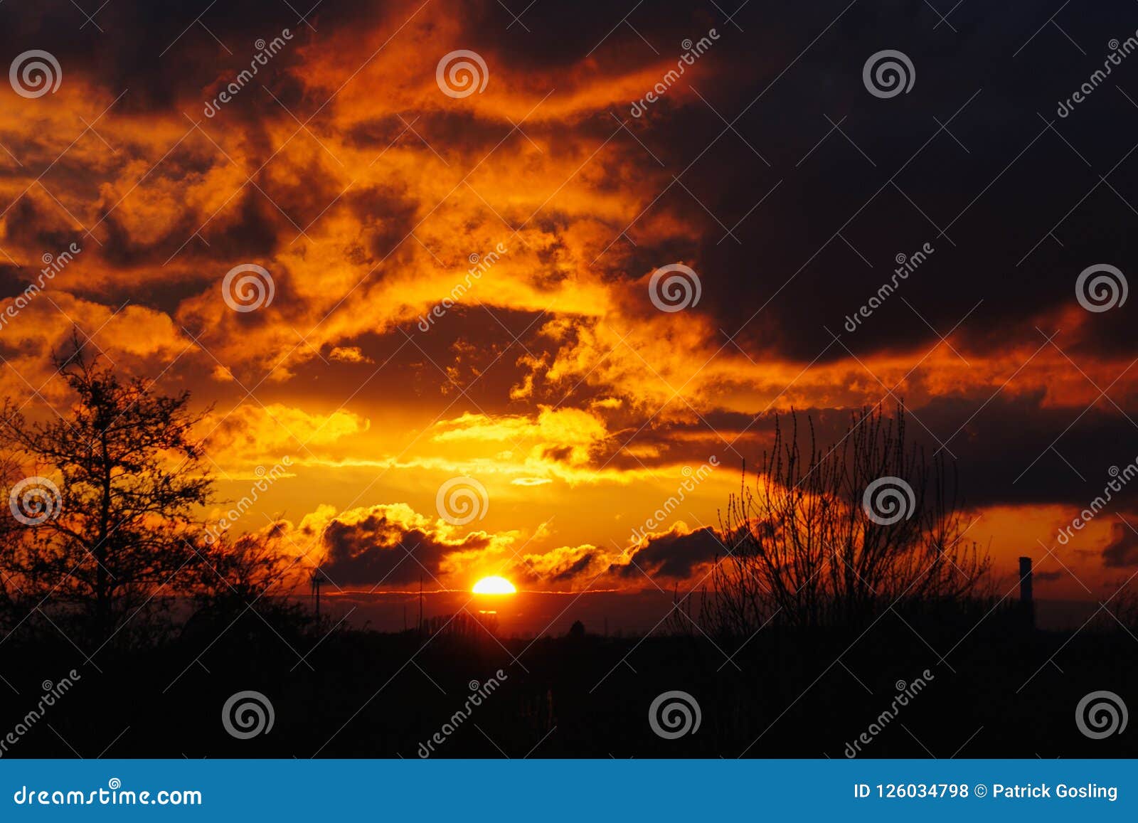 Sunshine after the storms. stock photo. Image of landscape - 126034798