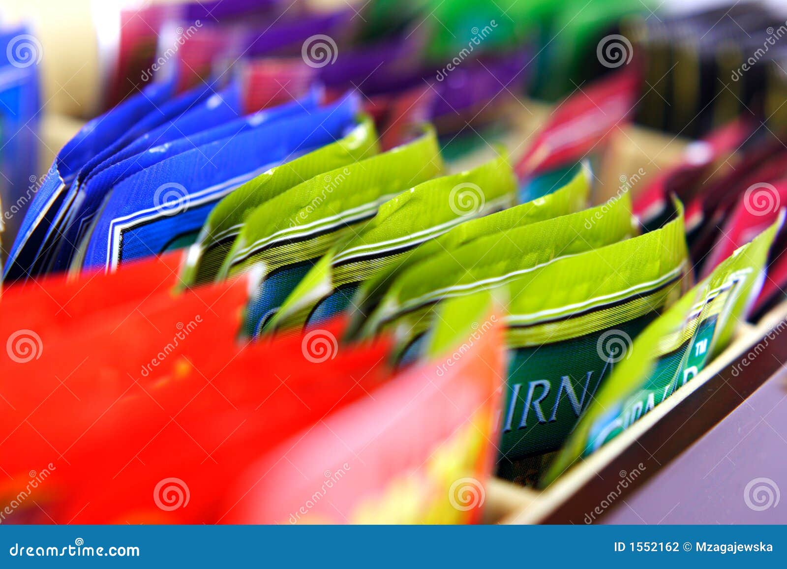 Colourful tea bags stock photo. Image of refreshment, steam - 1552162