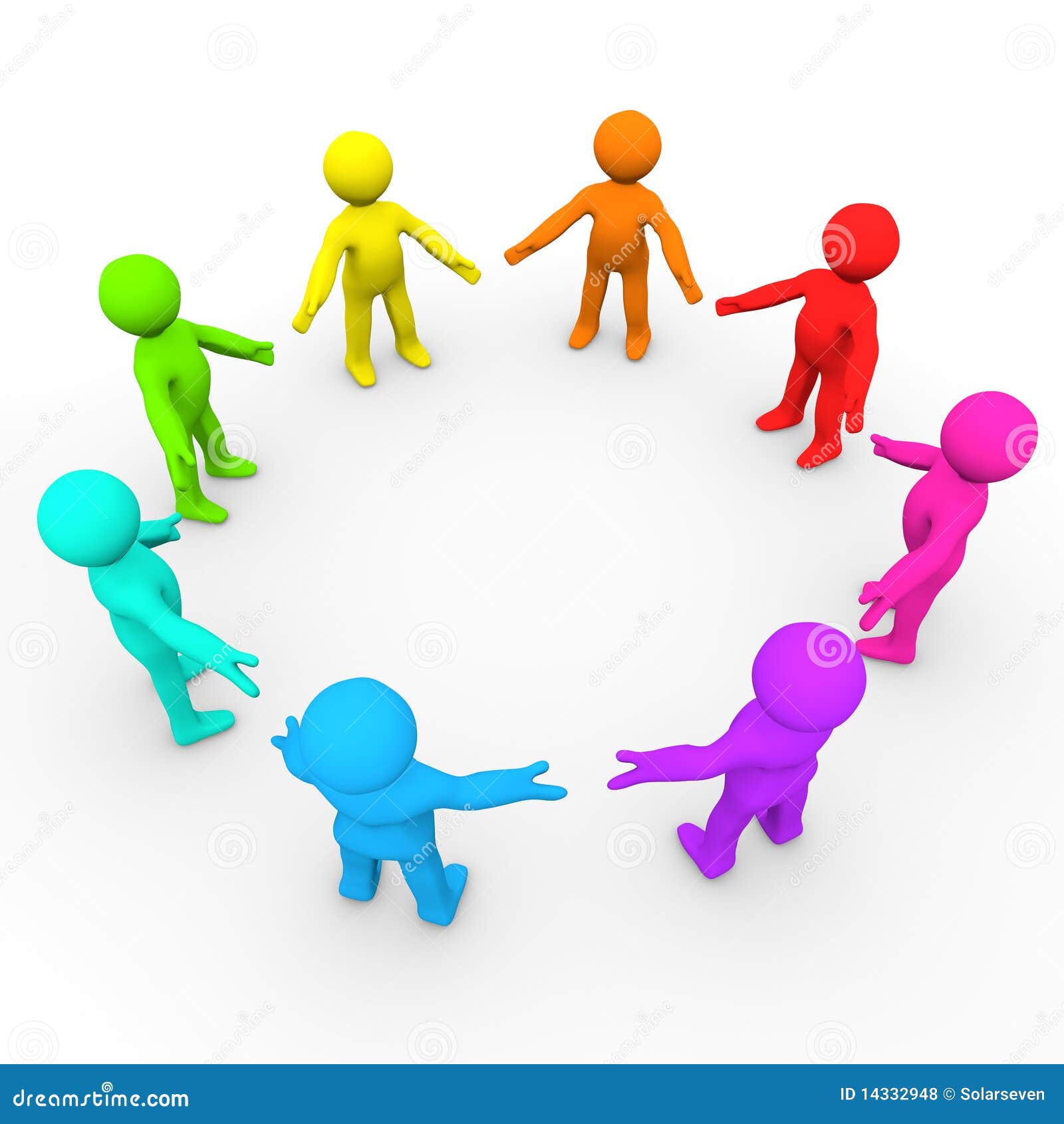 Colourful Team stock illustration. Illustration of people - 14332948