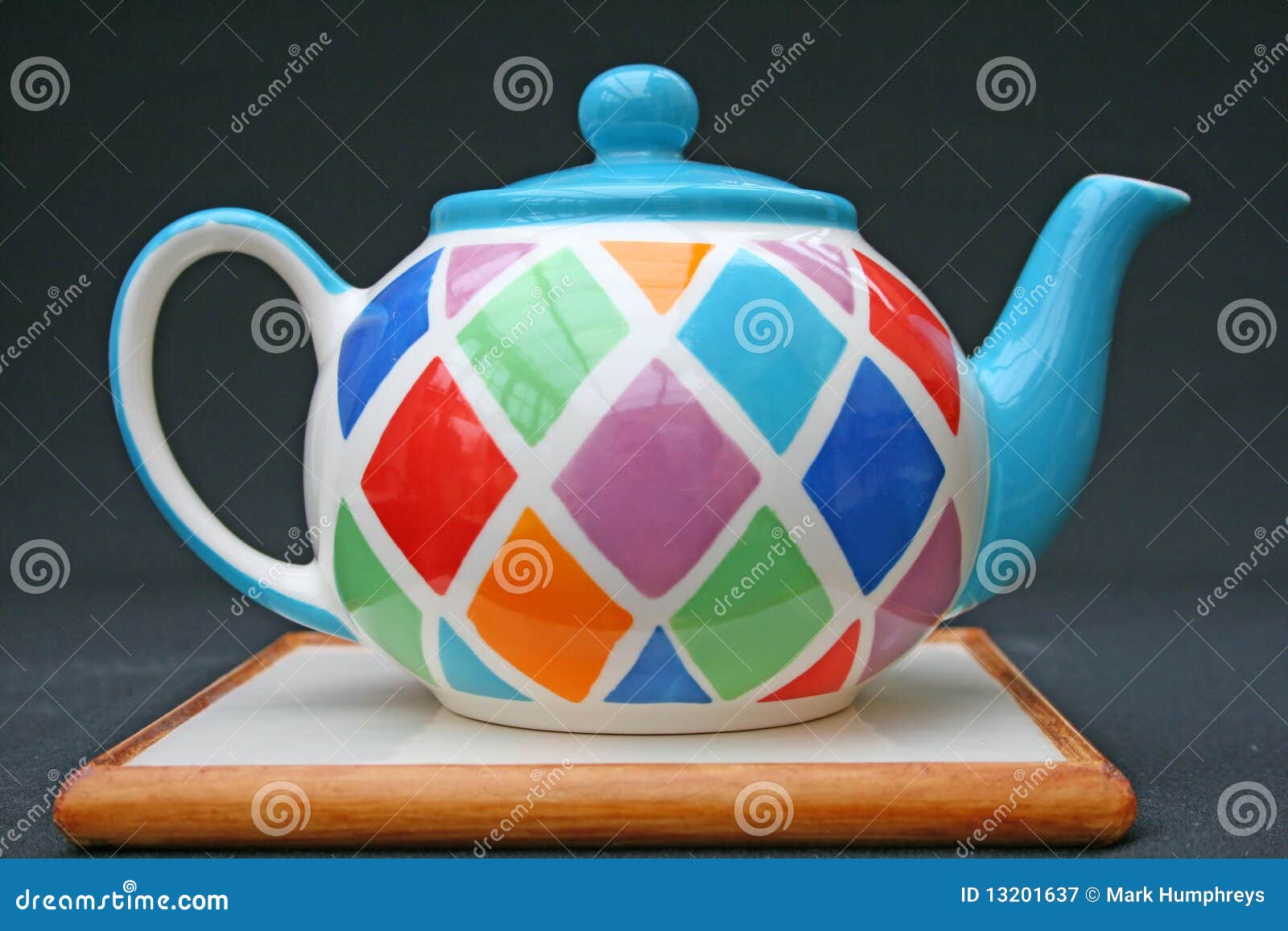 Colourful teapot stock image. Image of pattern, teapot - 13201637