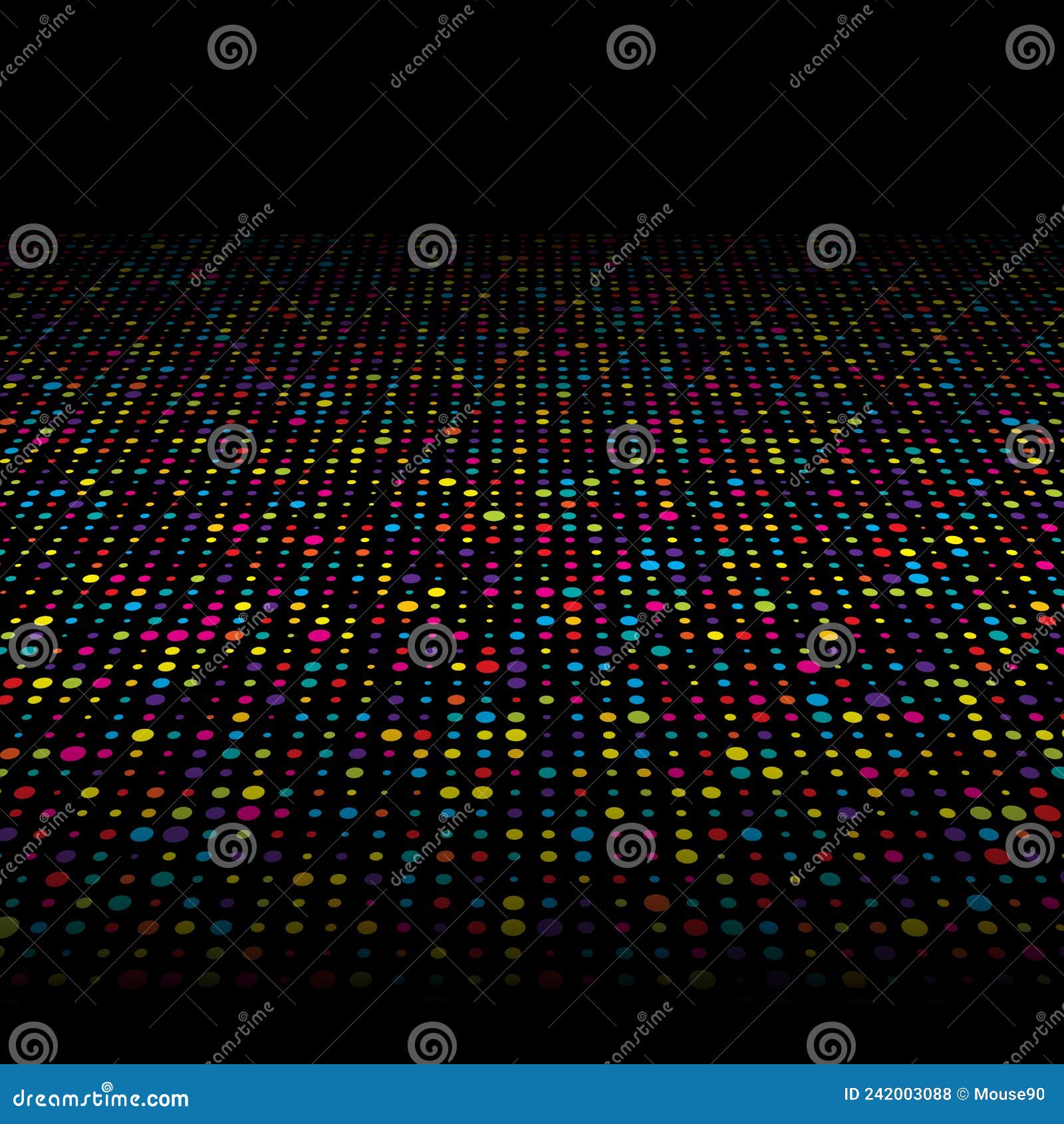 Colourful techno dots stock vector. Illustration of artwork - 242003088