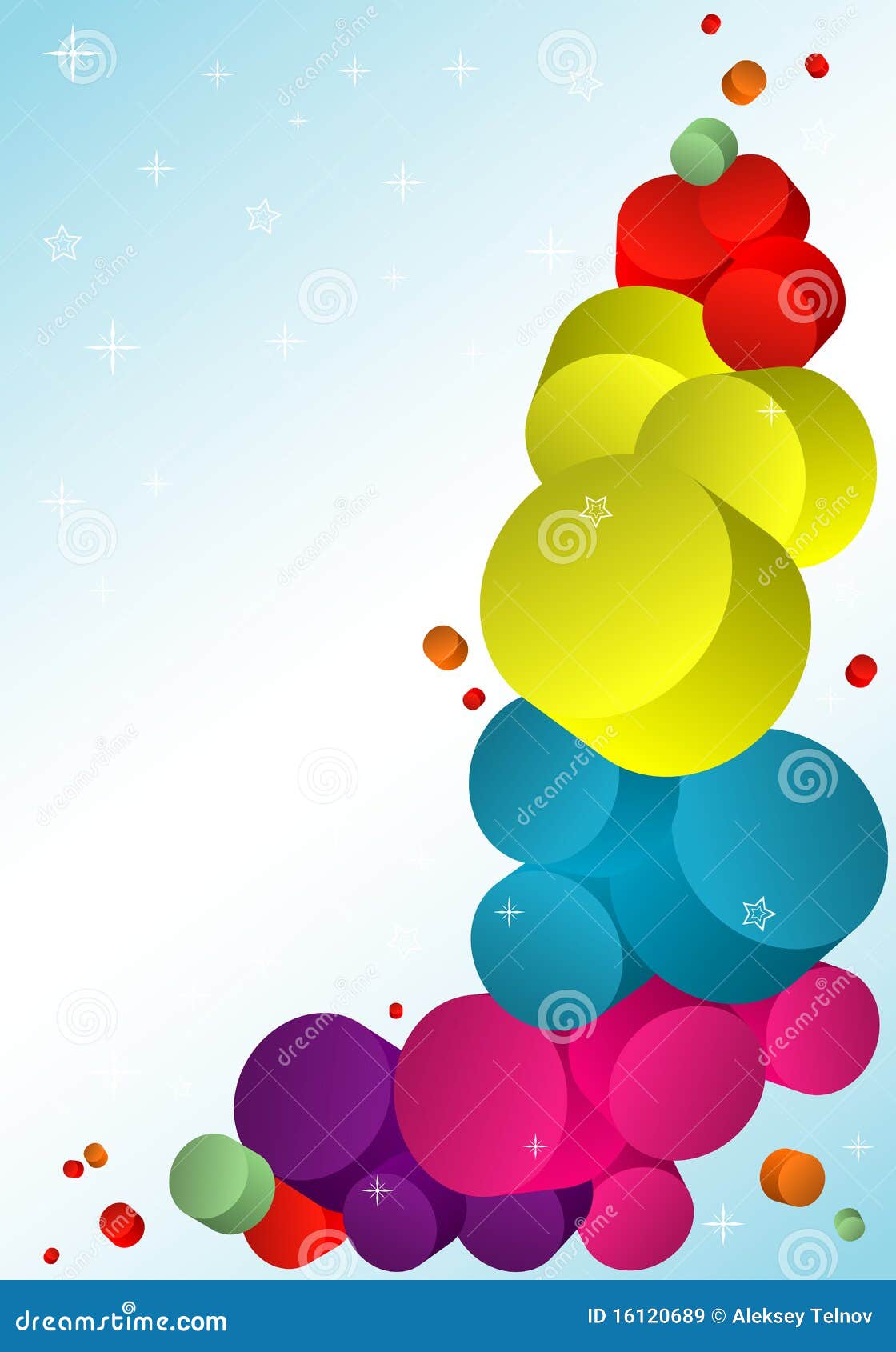 Colourful template stock vector. Illustration of circle - 16120689