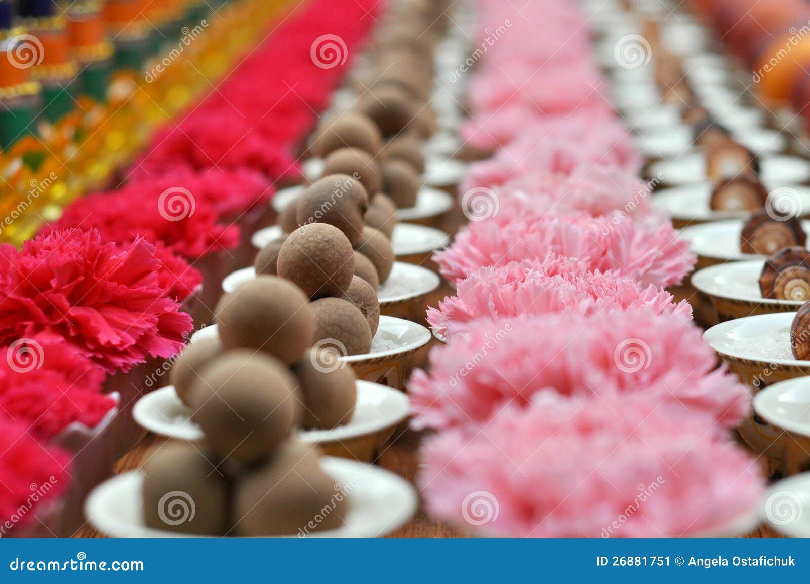 Colourful Temple Offering stock image. Image of abstract - 26881751