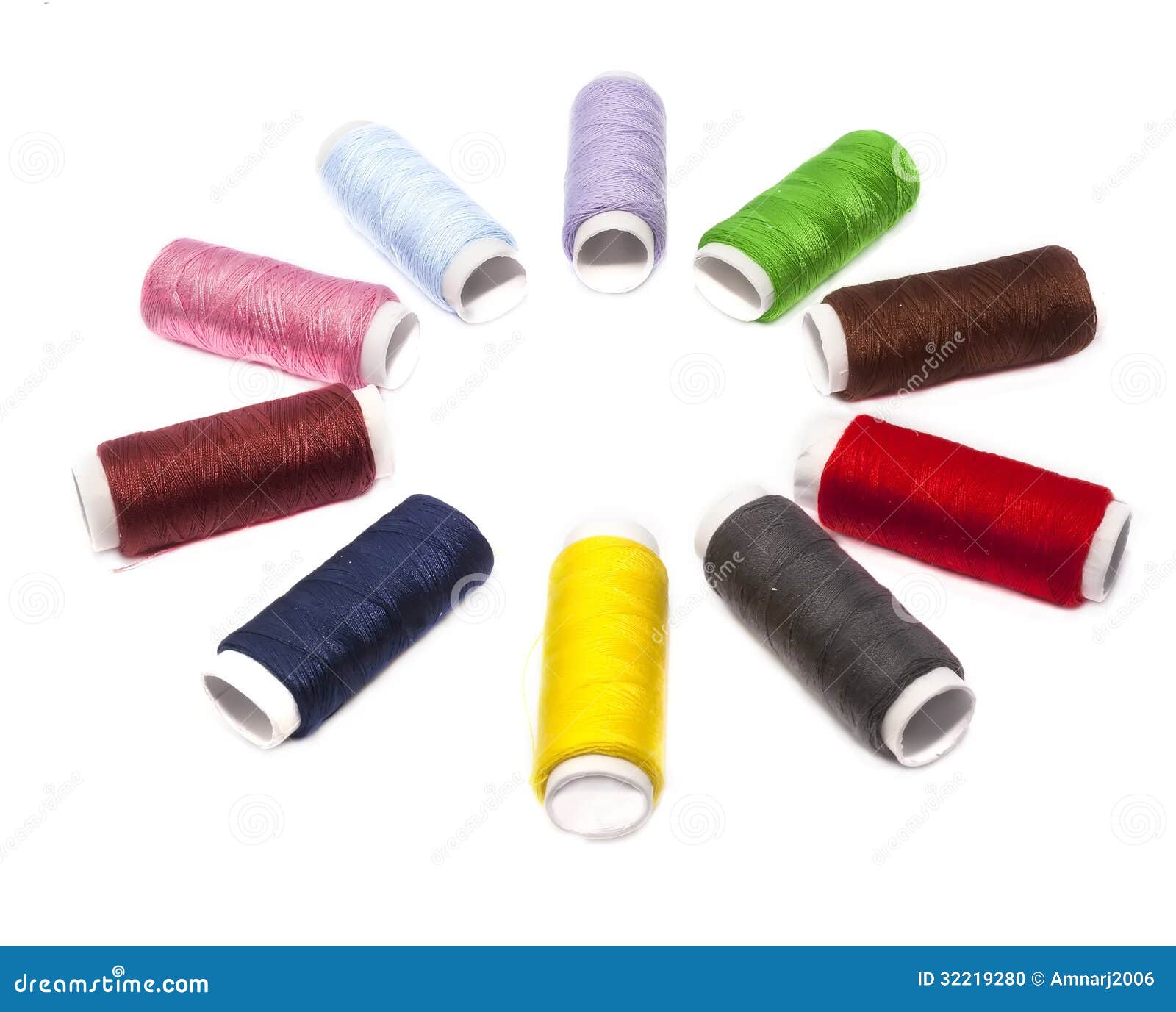 Colourful thread stock photo. Image of rows, pile, tied - 32219280