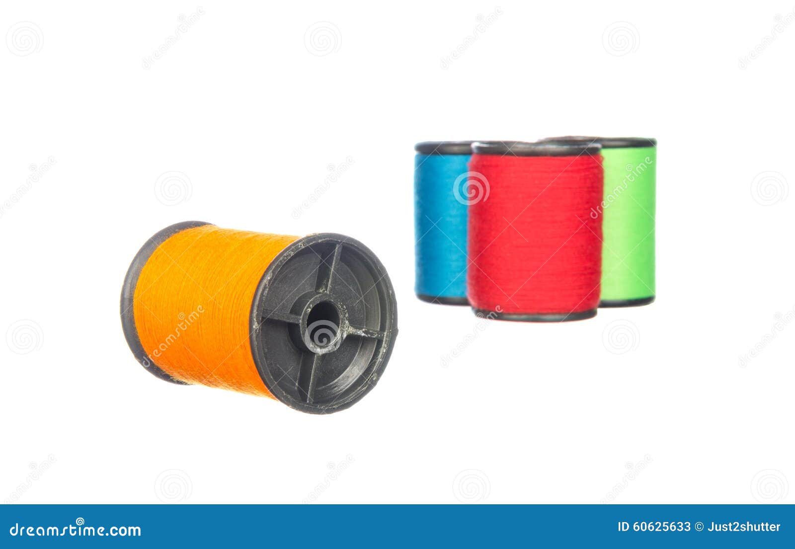 Colourful Threads Isolated on White Stock Image - Image of string ...