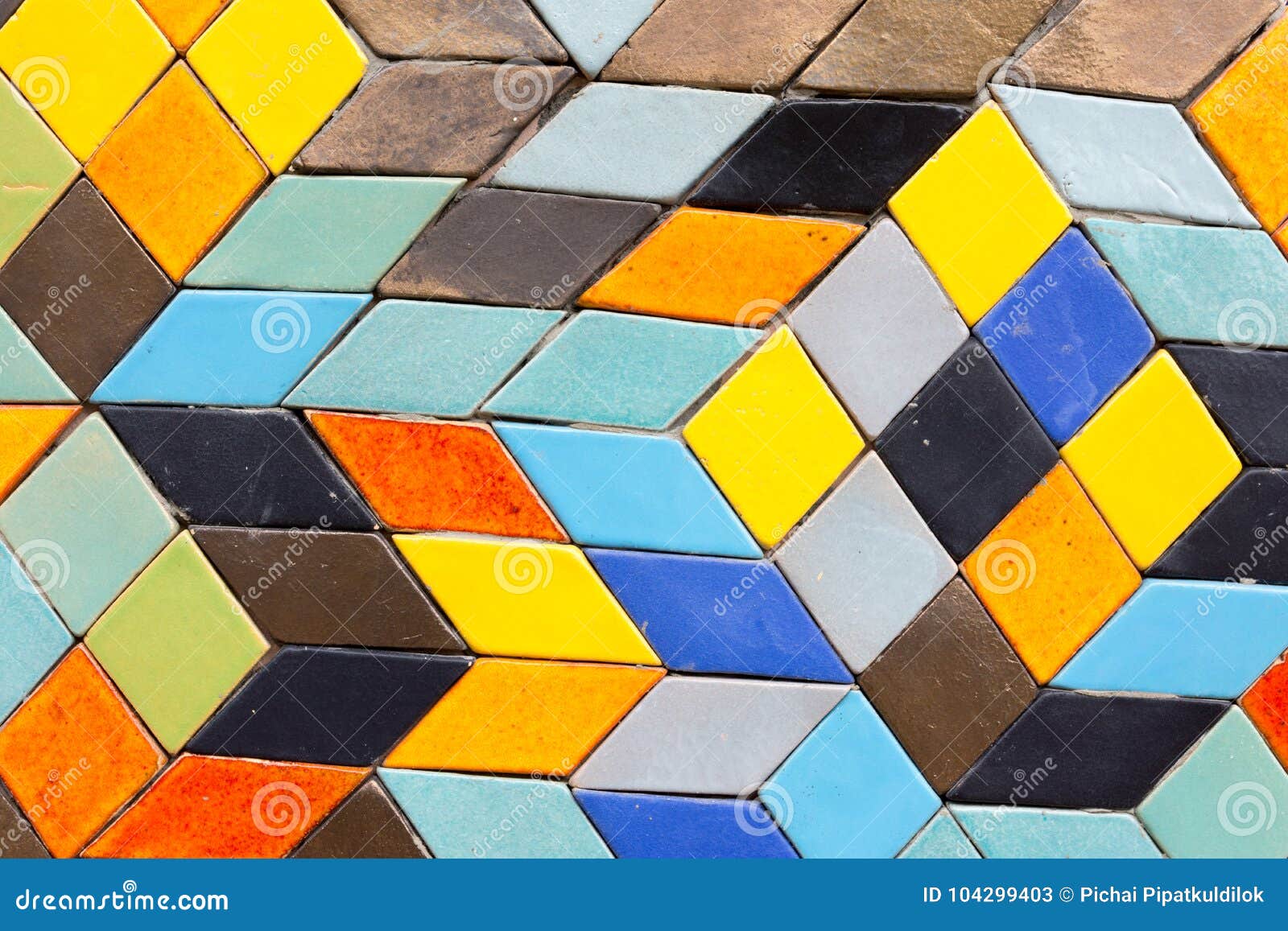 Colourful Tile Background Wall Stock Image - Image of antique ...