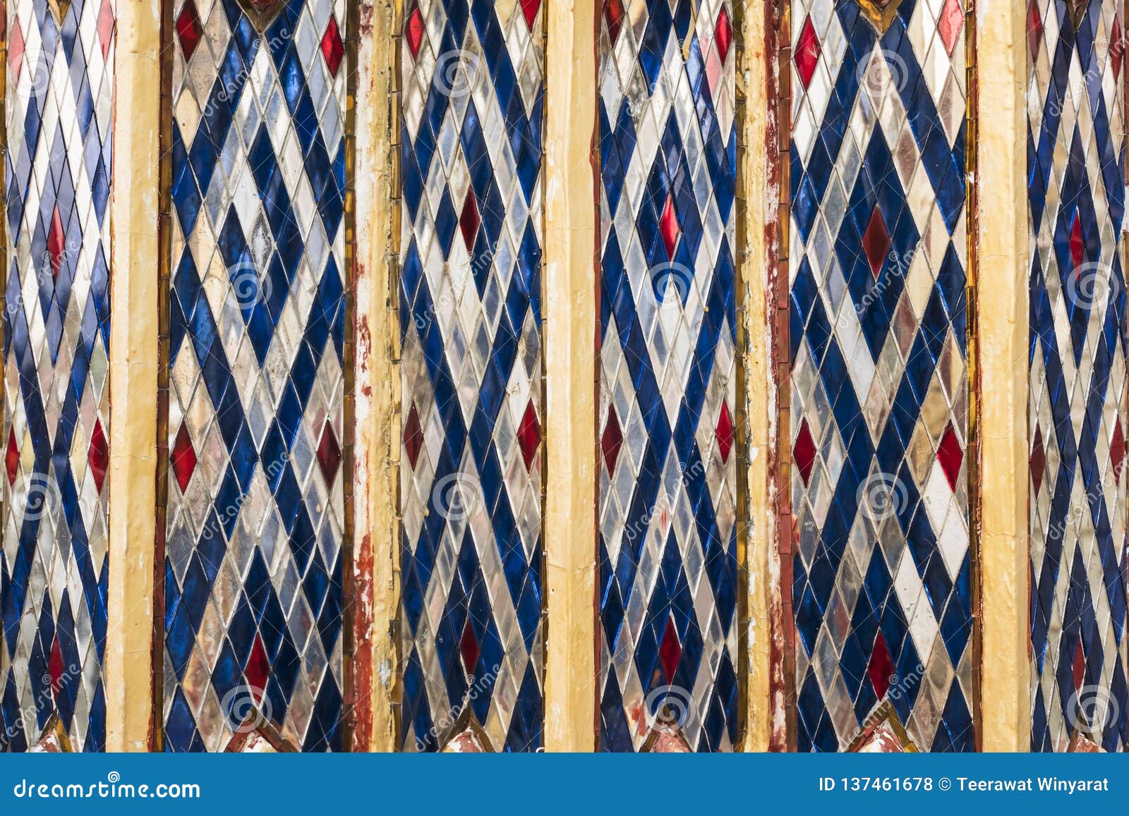 Colorful Tiles On A Temple Stair Railing Stock Photo | CartoonDealer ...