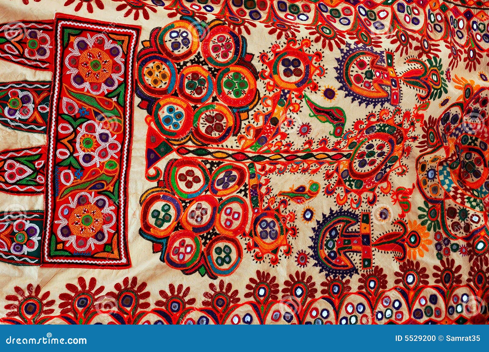 Colourful Traditional Cloth. Stock Photo - Image of travel, hand: 5529200