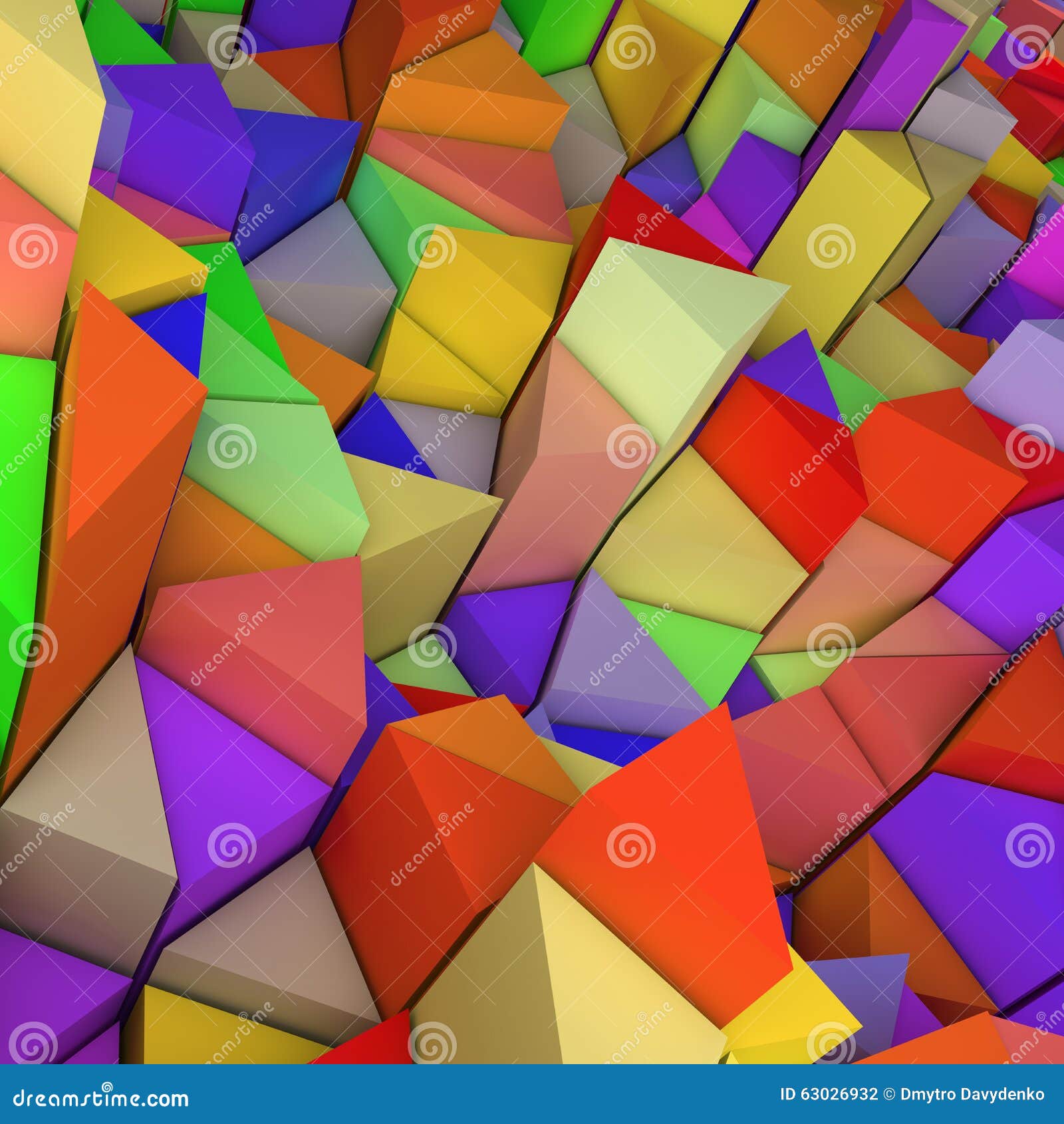 Colourful Triangles Backdrop Stock Illustration - Illustration of ...