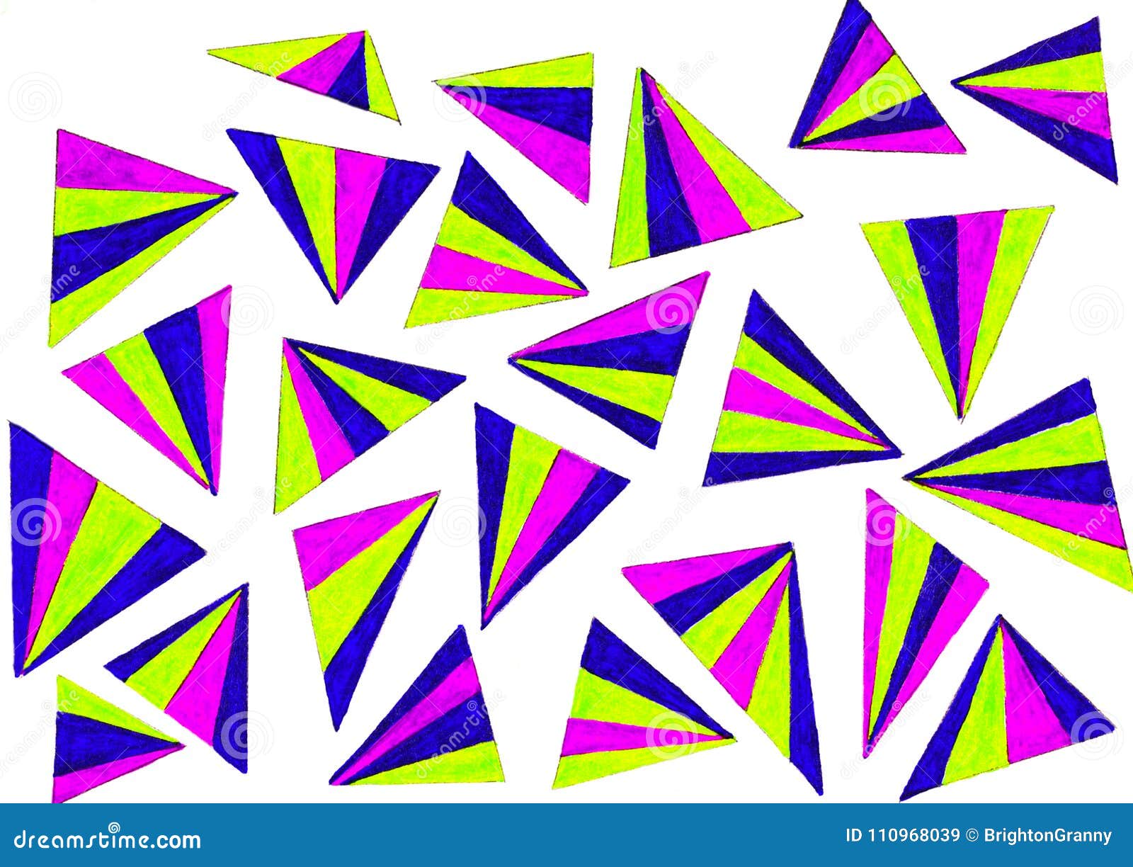 Colourful Triangles stock image. Image of colourful - 110968039