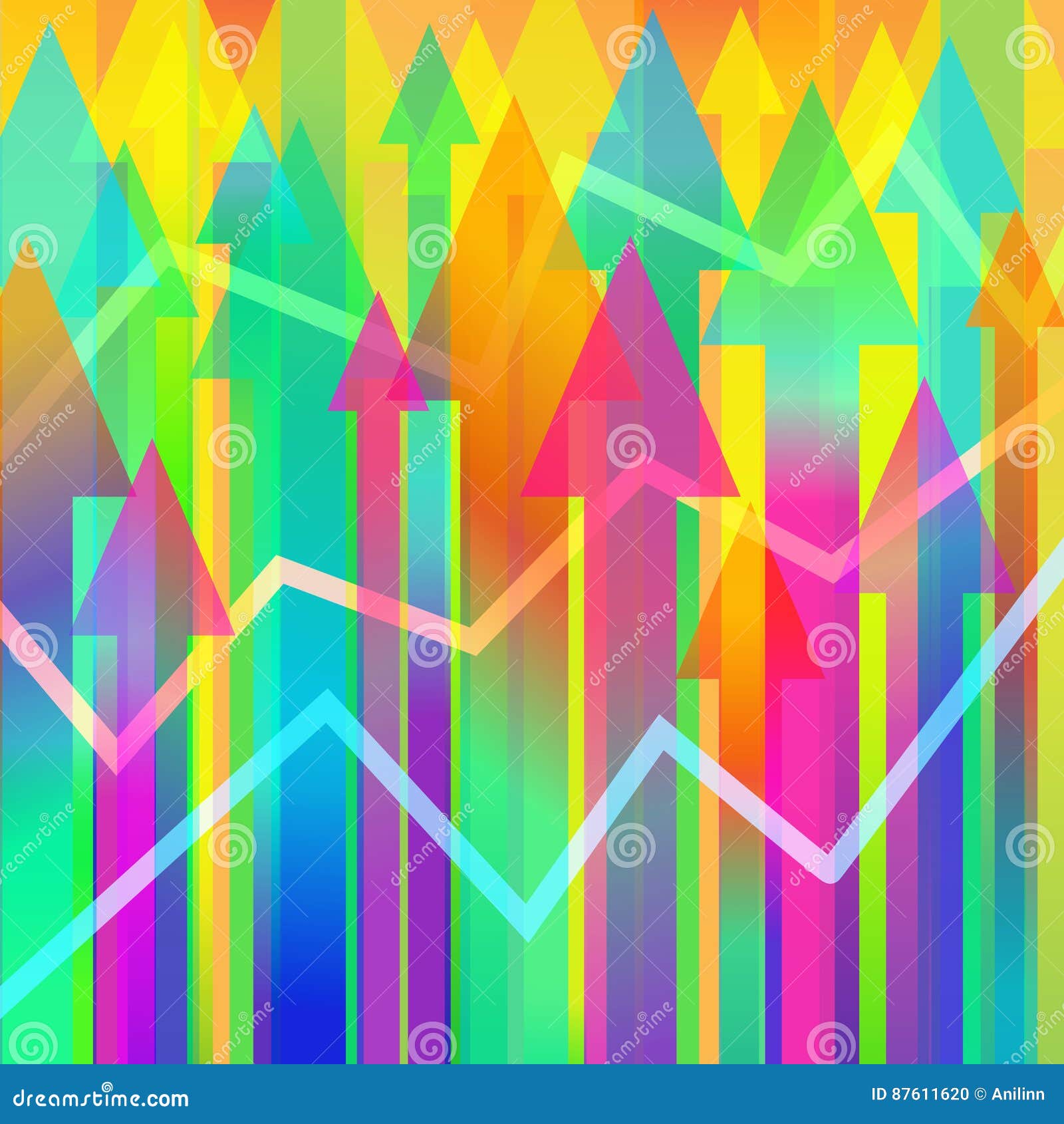 Vector Background with Arrows Stock Vector - Illustration of ...