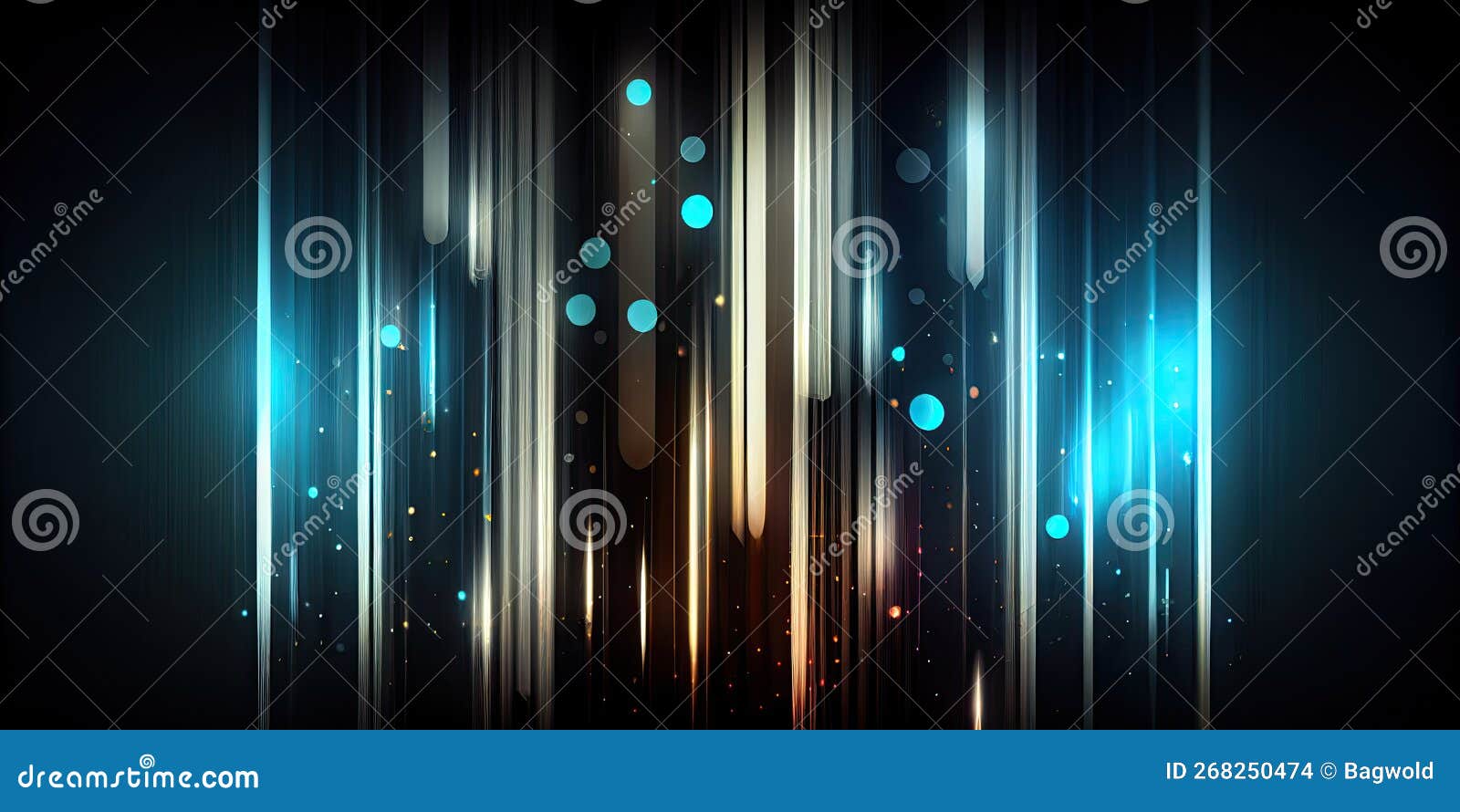 Colourful Vertical Light Streaks Generative AI Illustration Stock ...