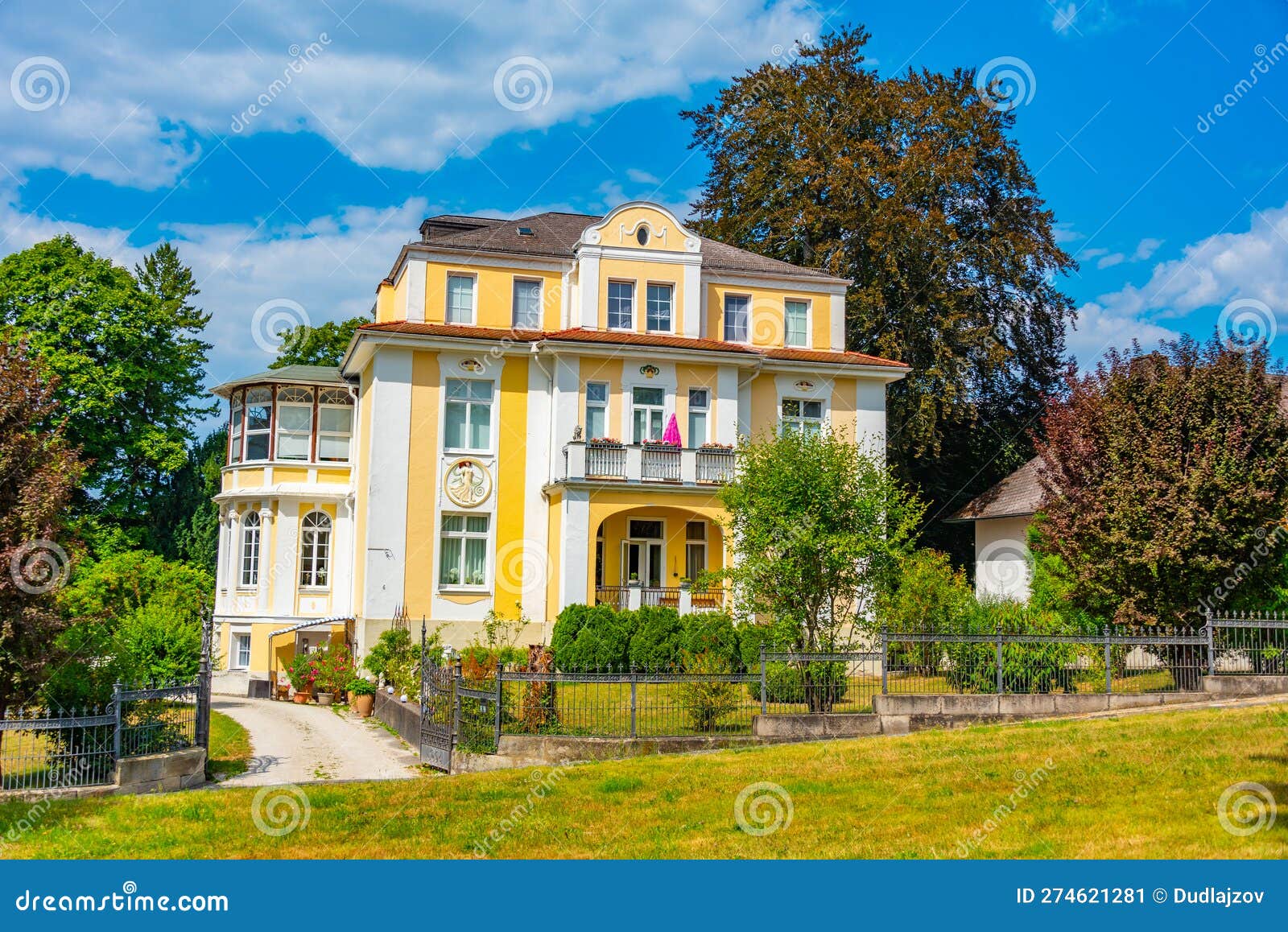 Colourful Villa at German Town Coburg Stock Image - Image of german ...