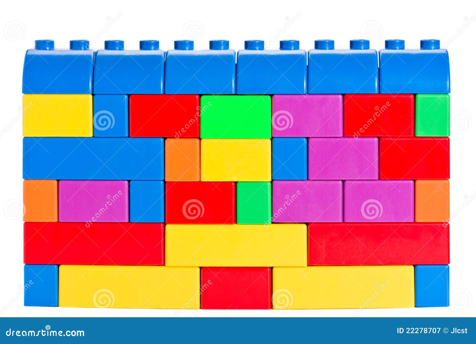 Colourful Wall Made with Toy Building Bricks Stock Image - Image of ...