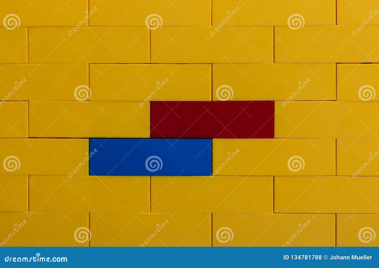 Colourful Wall from Toy Bricks Stock Photo - Image of build ...