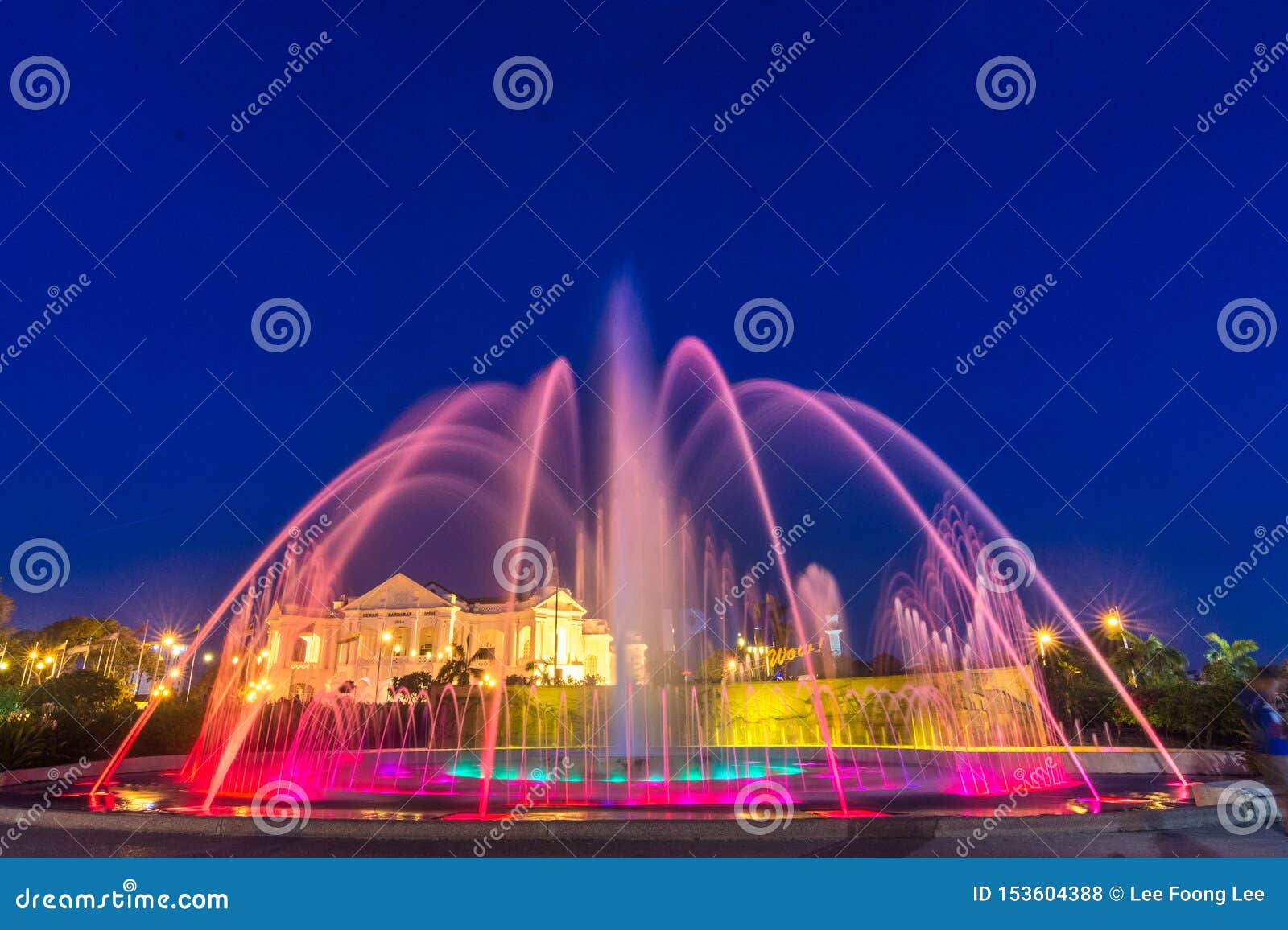 Colourful Water Fountain Night Scene Stock Photo - Image of fountain ... Colourful Water Fountain Night Scene Stock Photo - Image of fountain ...