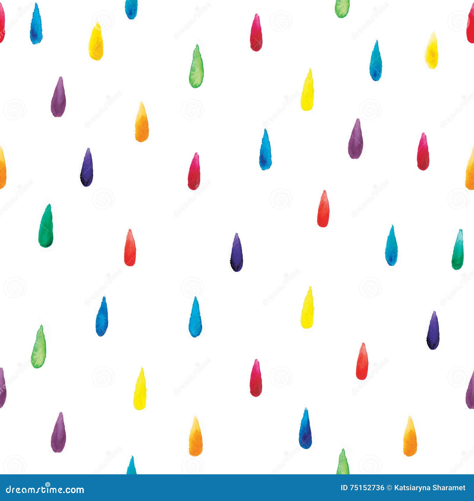 Colourful Watercolor Drops Pattern. Royalty-Free Stock Photo ...