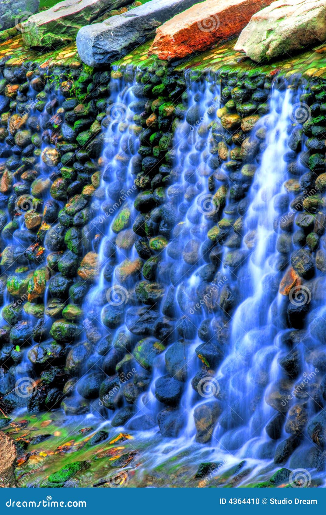 Colourful Waterfall stock photo. Image of designs, wudang - 4364410