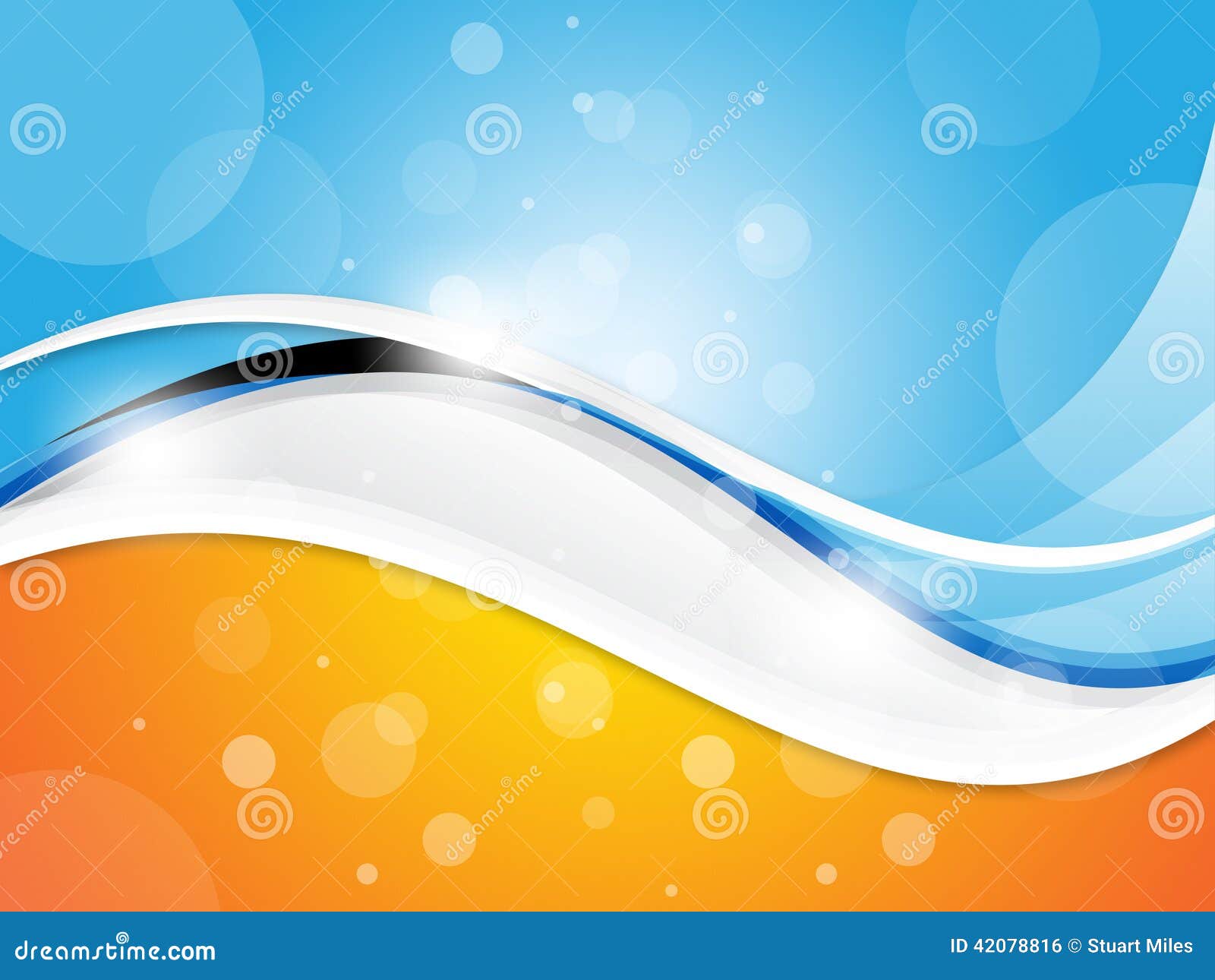Colourful Wave Background Shows Wavy Design Artwork Stock Illustration ...