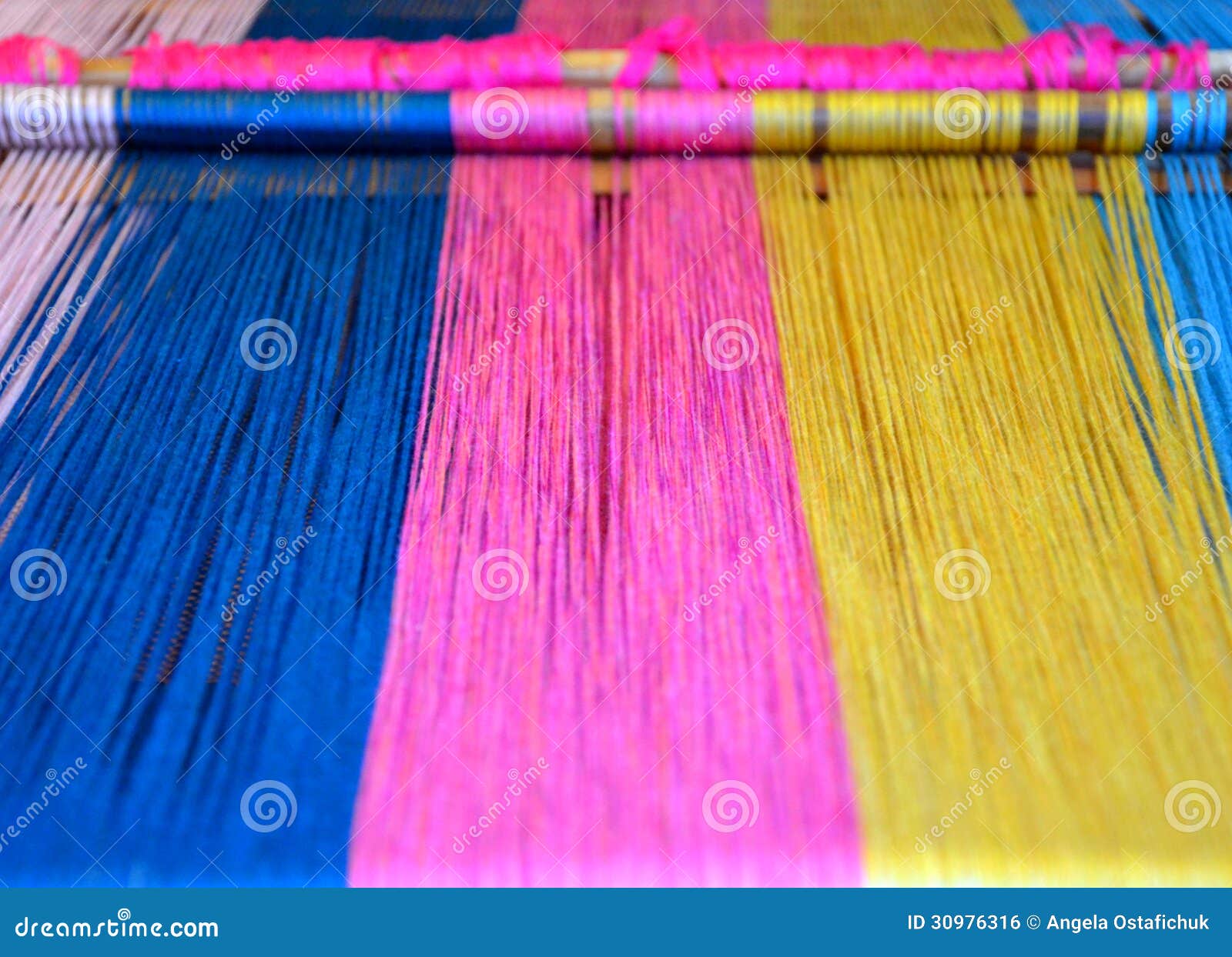 Colourful Weaving stock photo. Image of thread, pink - 30976316