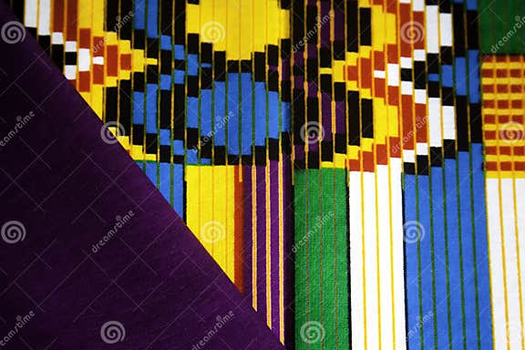 Colourful West African Pattern Textile Stock Photo - Image of lagos ...